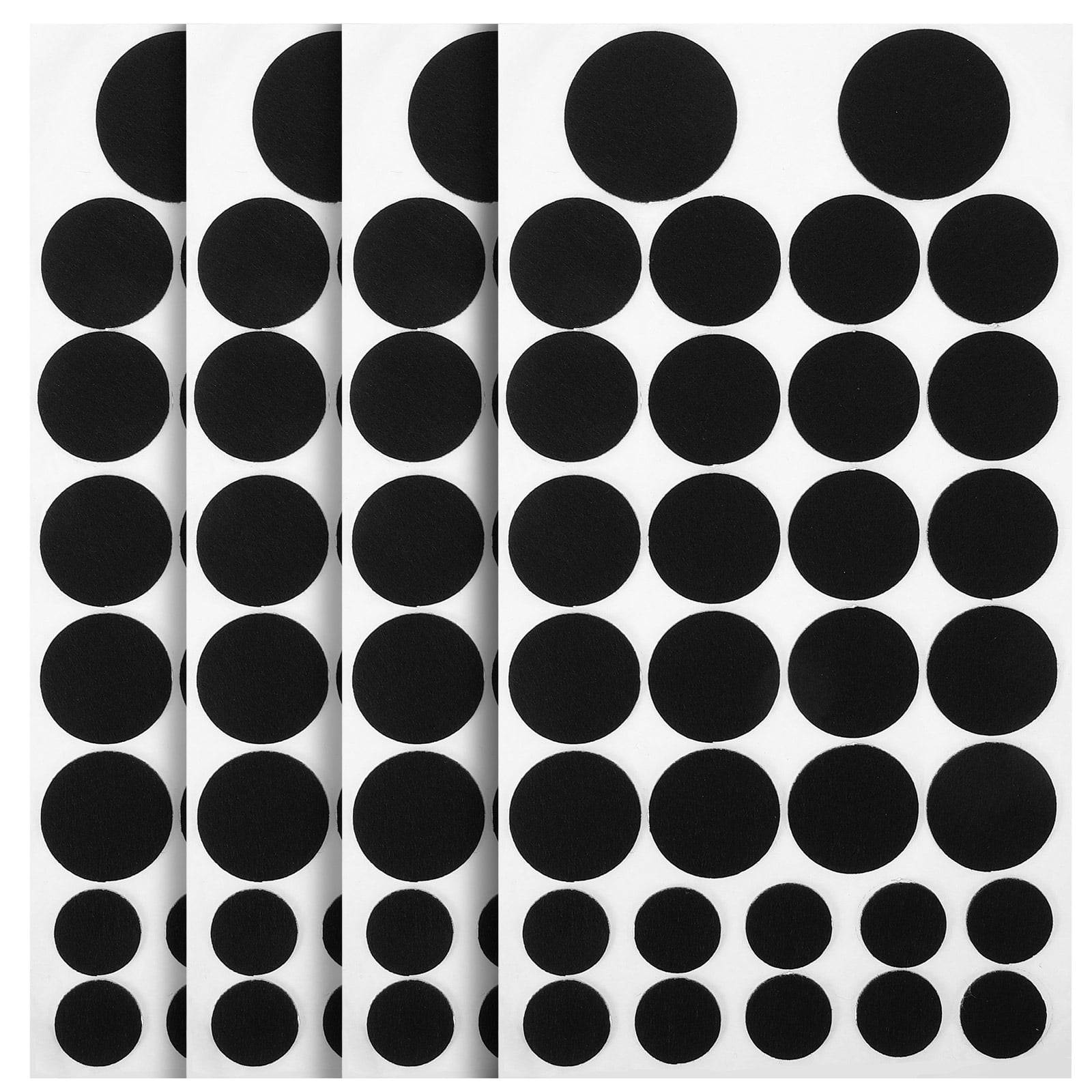 Xing 4 Sheets of Felt Circles Felt Stickers Clothes DIY Stickers ...