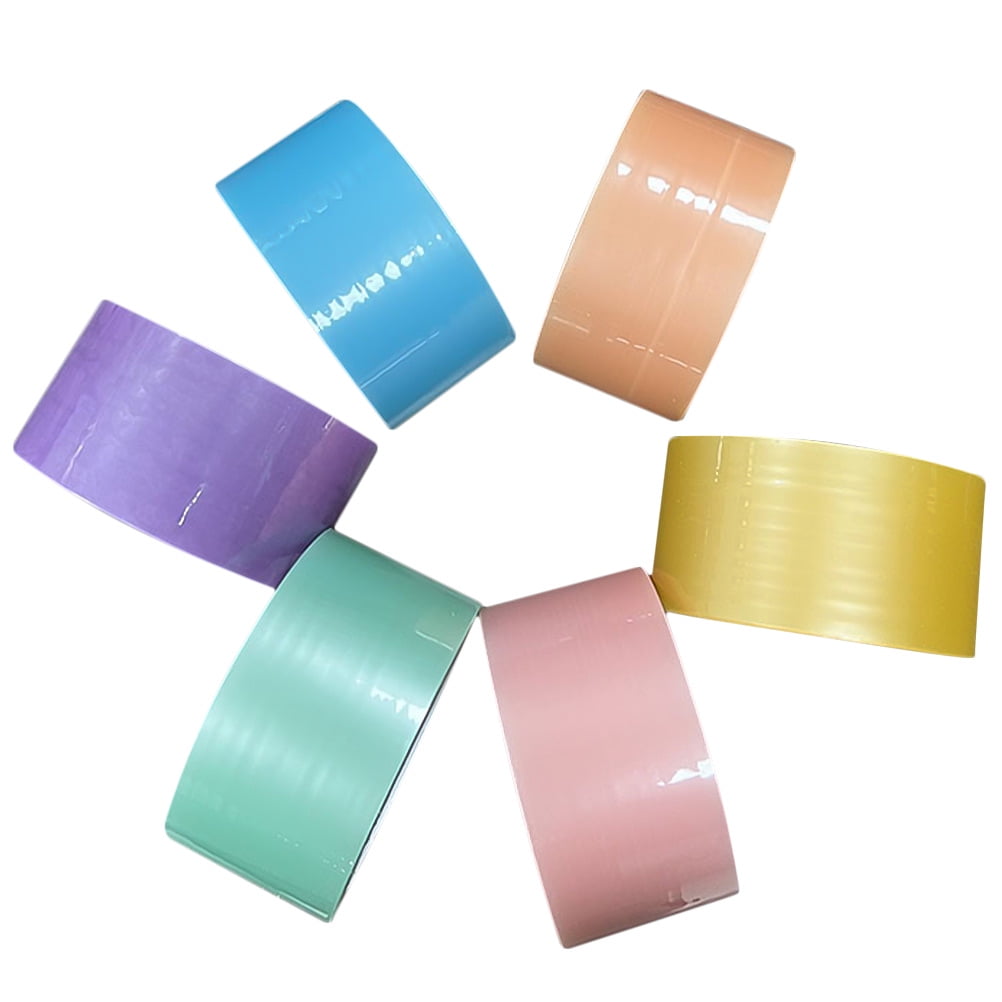 Xing 6 Rolls of Adhesive Tapes Colored Tapes DIY Sticky Tapes ...