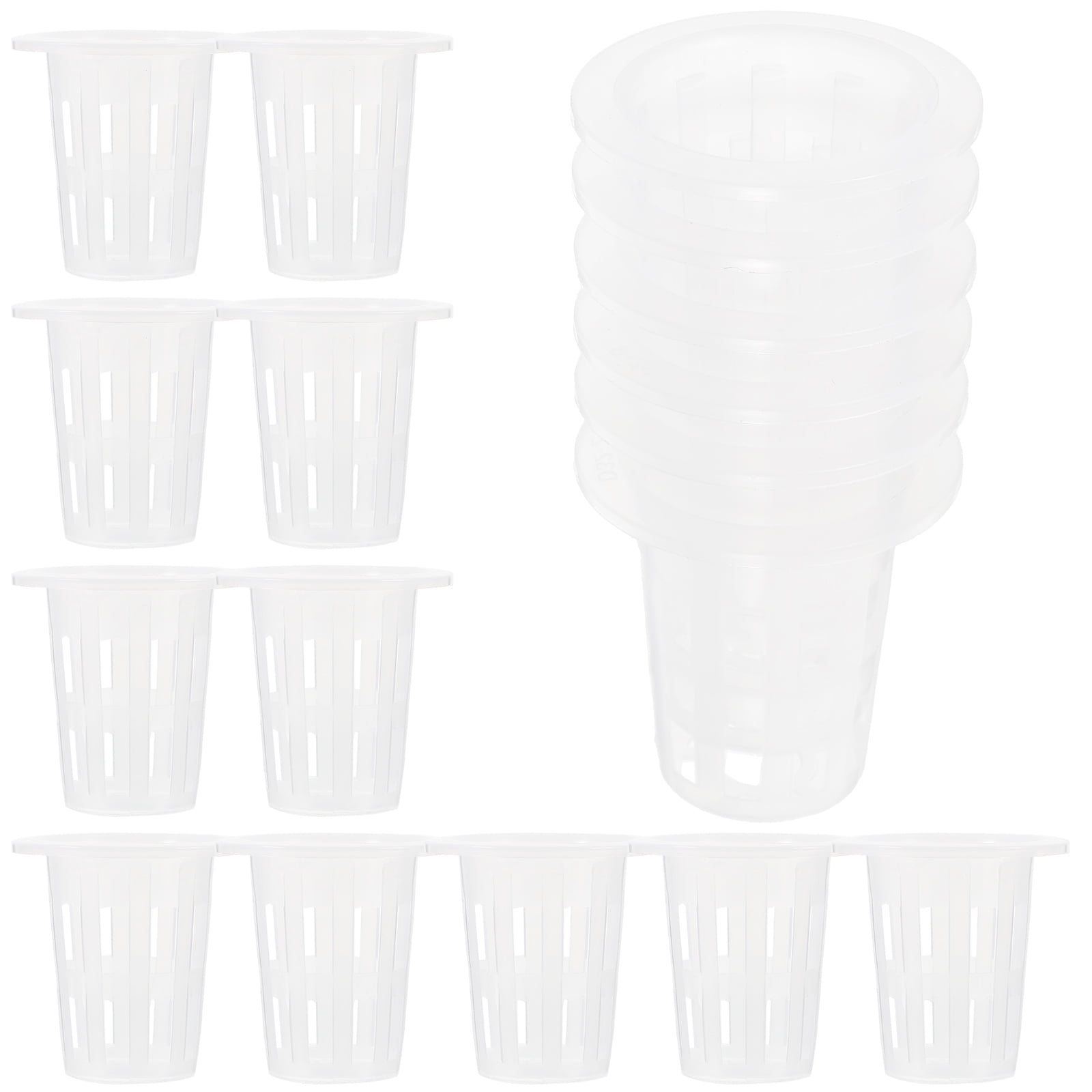 Xing 60Pcs Plastic Net Pots Hydroponics Netting Pots Small Planting ...