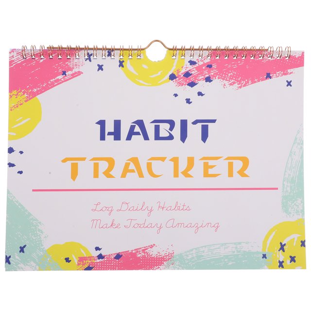 Xing English Spiral Habit Tracker Planner Monthly Habit Tracker Journal ...