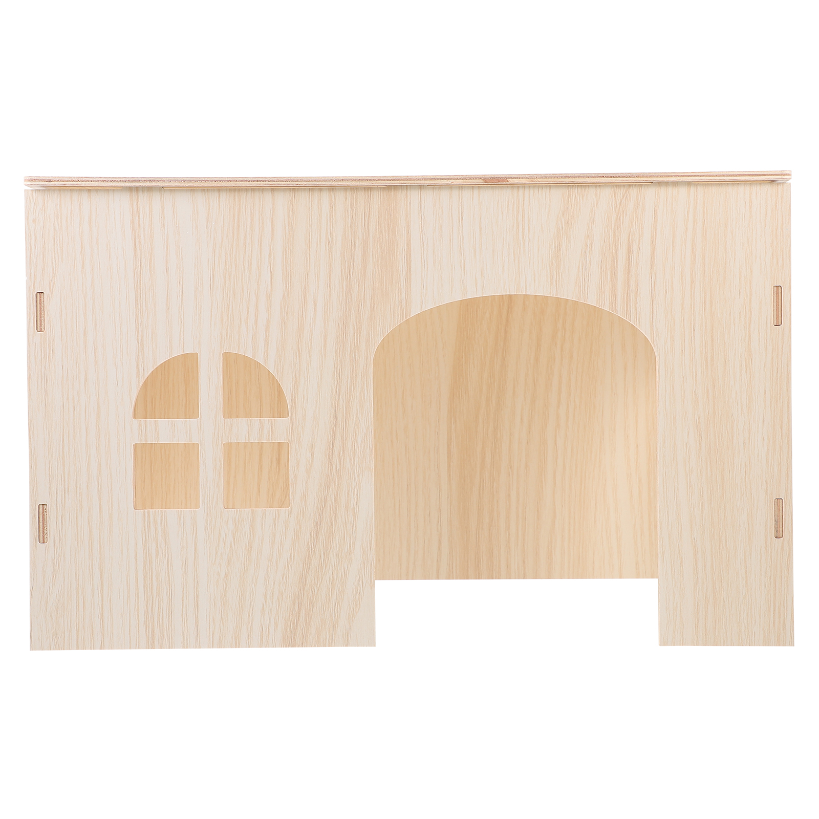 Wooden Hideout House for Small Pets like Hamsters and Squirrels Beige ...