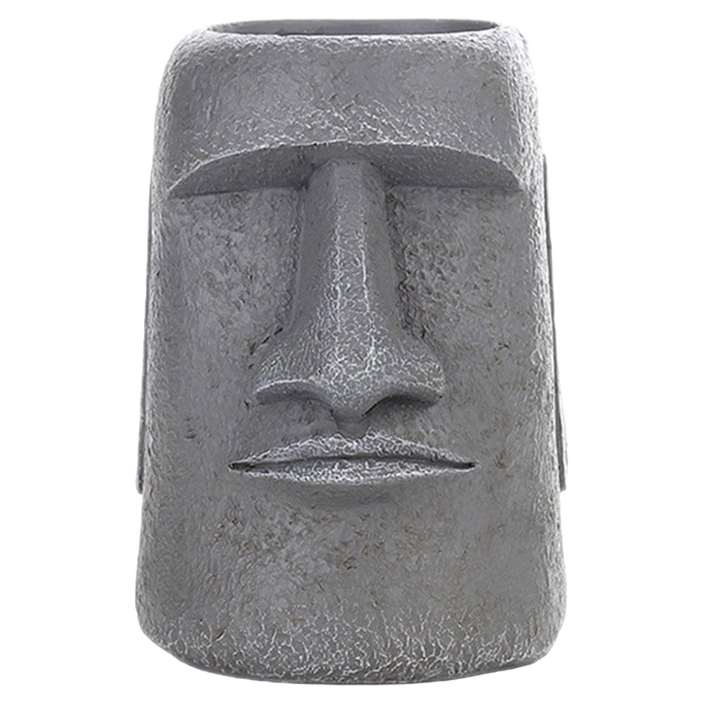Xing Household Succulent Planter Moai Statue Flower Pot Resin Craft ...