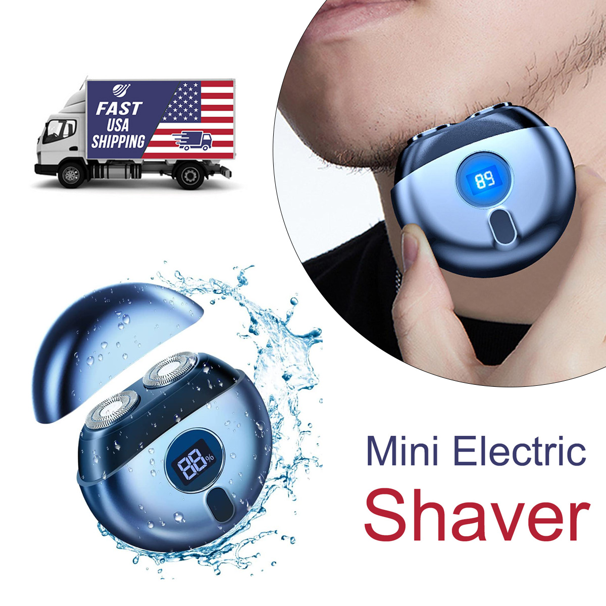 Xingbo Portable Mini Electric Razor LED Rechargeable Shaver Facial ...