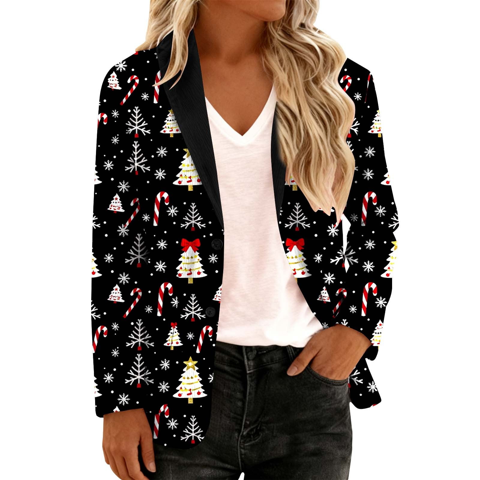 Xingpeng Corduroy Blazer for Women 2026 Long Sleeve Notch Collar ...