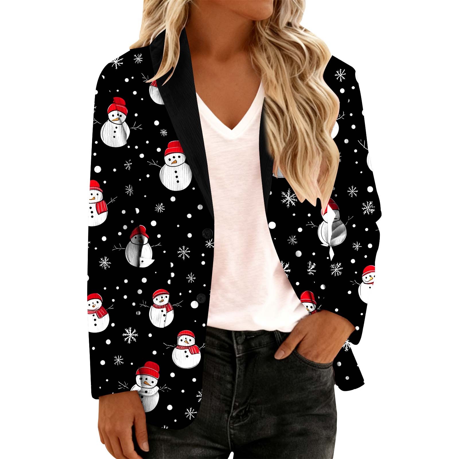 Xingpeng Corduroy Blazer for Women 2026 Long Sleeve Notch Collar ...