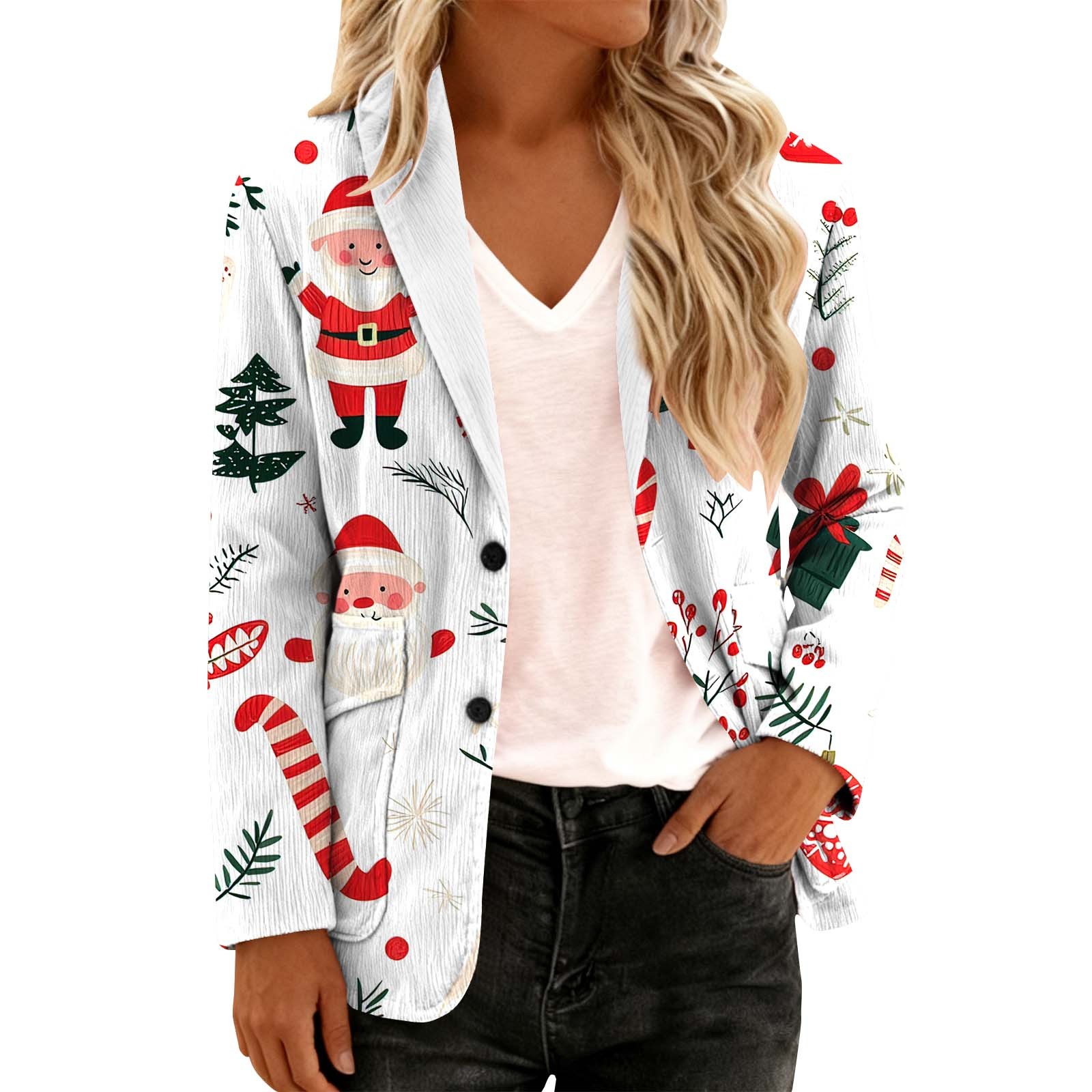 Xingpeng Corduroy Blazer for Women 2026 Long Sleeve Notch Collar ...