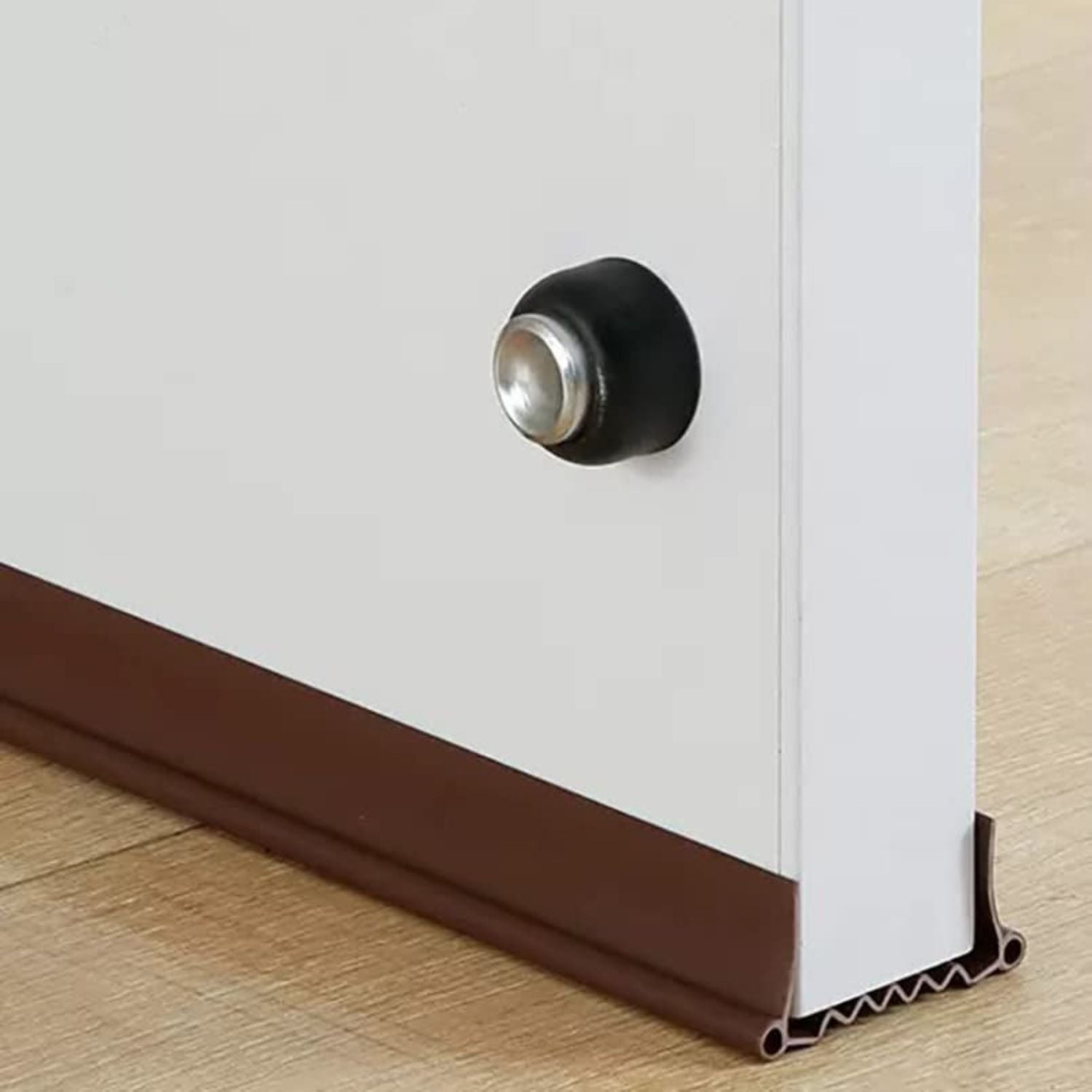 Xinhecheng 37.8 in PVC Under Door Draft Stopper, Brown - Walmart.com