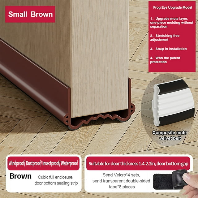 Xinhecheng 39 in PVC Door Draft Stopper, Noise Blocker, Adjustable ...