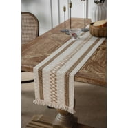 LA Linen Polyester Gingham Checkered 14 by 108-Inch Table Runner, Royal ...