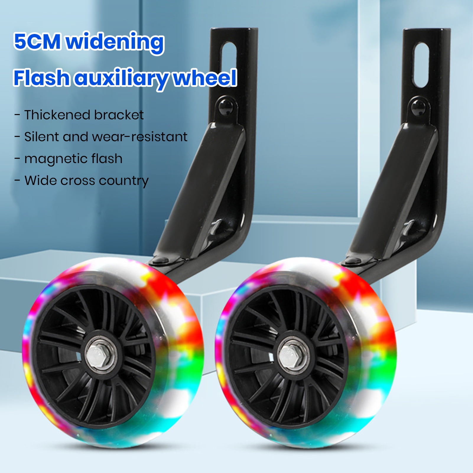 Xinhuadsh 1 Set Training Wheels with Bracket High Stability Simple ...