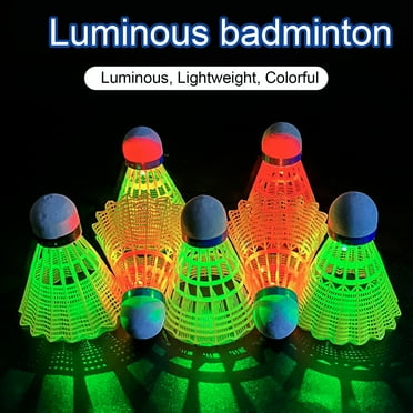 Lixmnse Luminous Badminton Rackets for Kids, Colorful LED Lights for ...