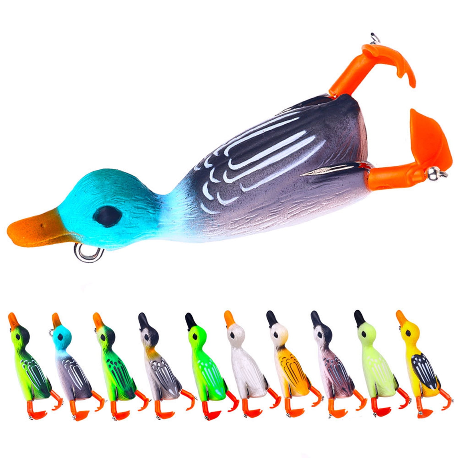 Xinhuadsh 8cm 9.5g 3D Spinner Leg Duck Bait Vivid Appearance Vibrant ...