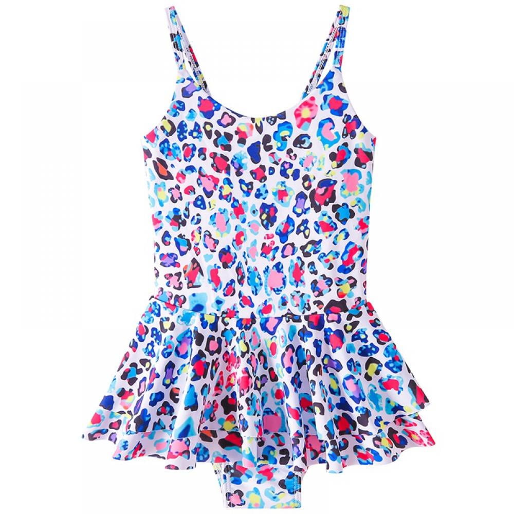 Xinhuaya Kids Girls One-Piece Swimsuit Little and Big Girl Swimwear ...