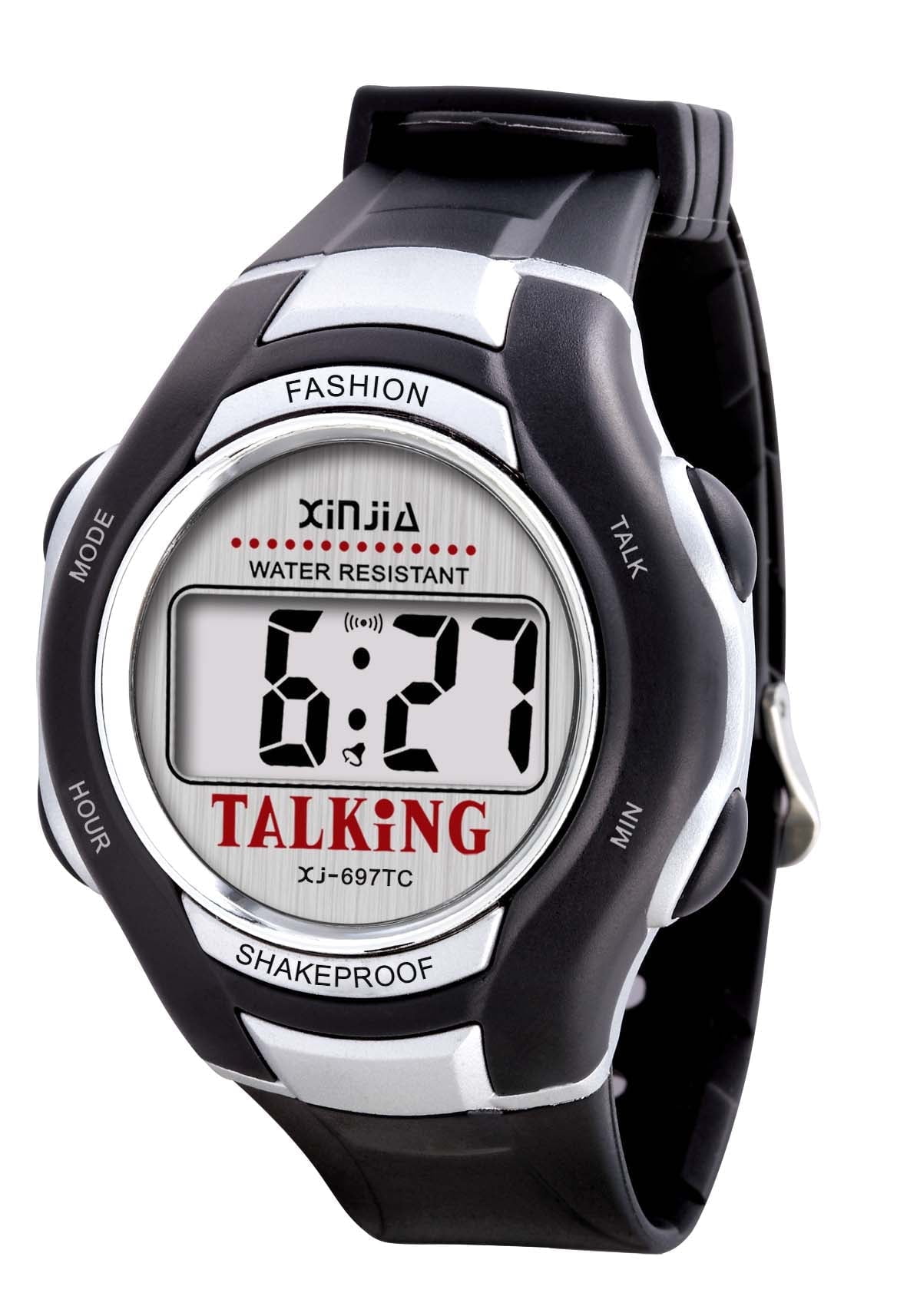 Xinjia English Talking Watch Digital Voice Sports Watch with Alarm ...