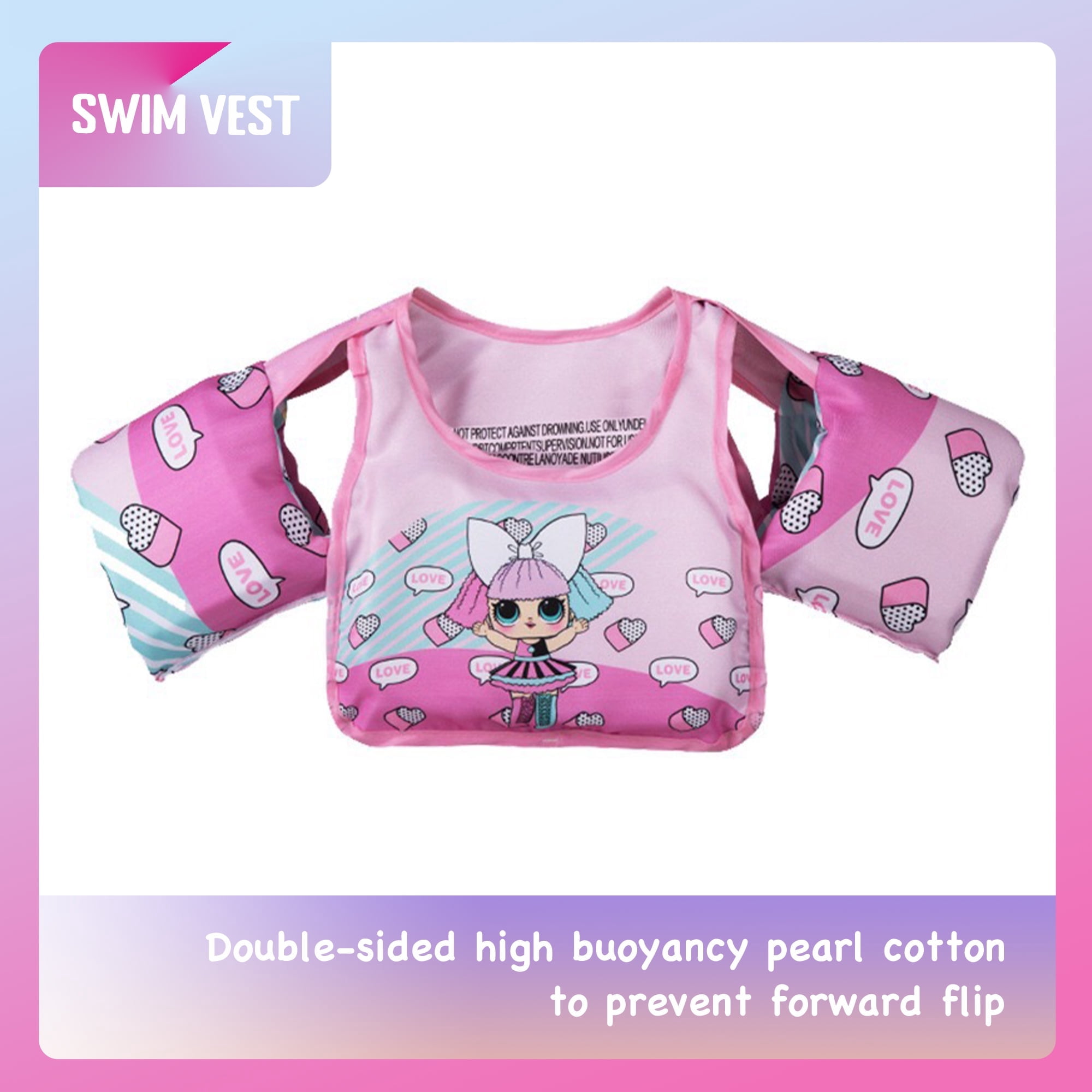 Xinle Kids Swim Vest, Waterproof Foam, 30-55 lbs, Toddlers 2-6 Years ...