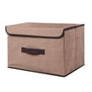 Household Essentials Large Canvas Storage Box with Lid - Walmart.com