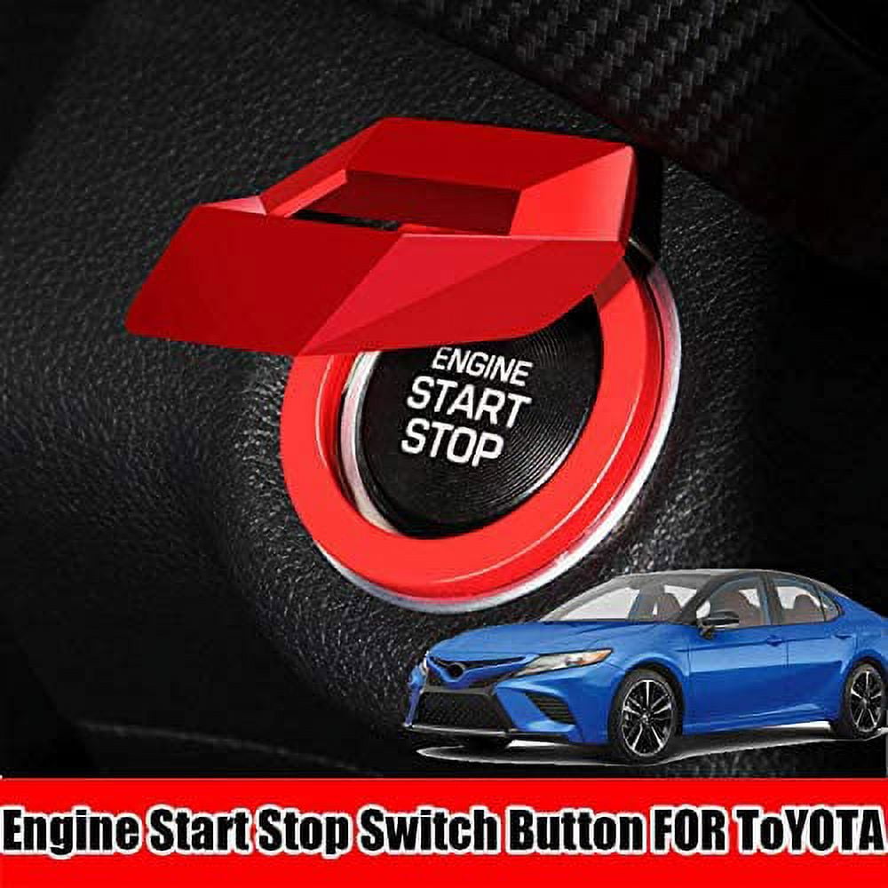 Xinrsheag Aluminum Engine Start Stop Switch Button Frame Decal Cover ...