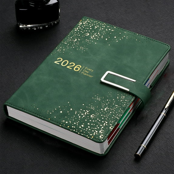 Xinsrenus 2026 Schedule Planner With Date Notes, A5 Leather Cover ...