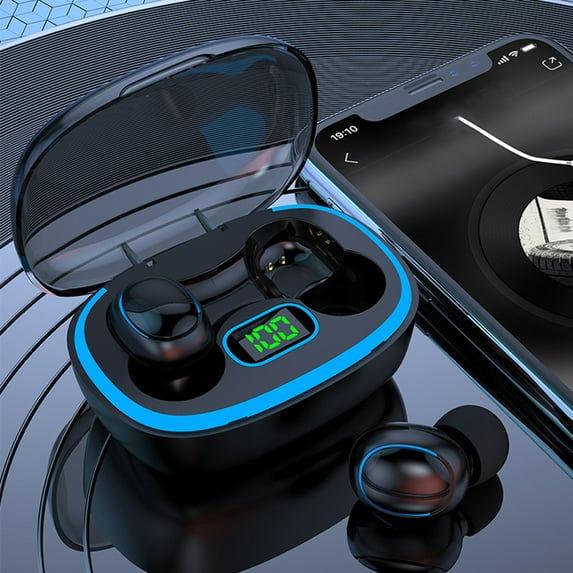 Xinsrenus True Wireless Bluetooth Headset 5.3, In Ear LED Display Light ...