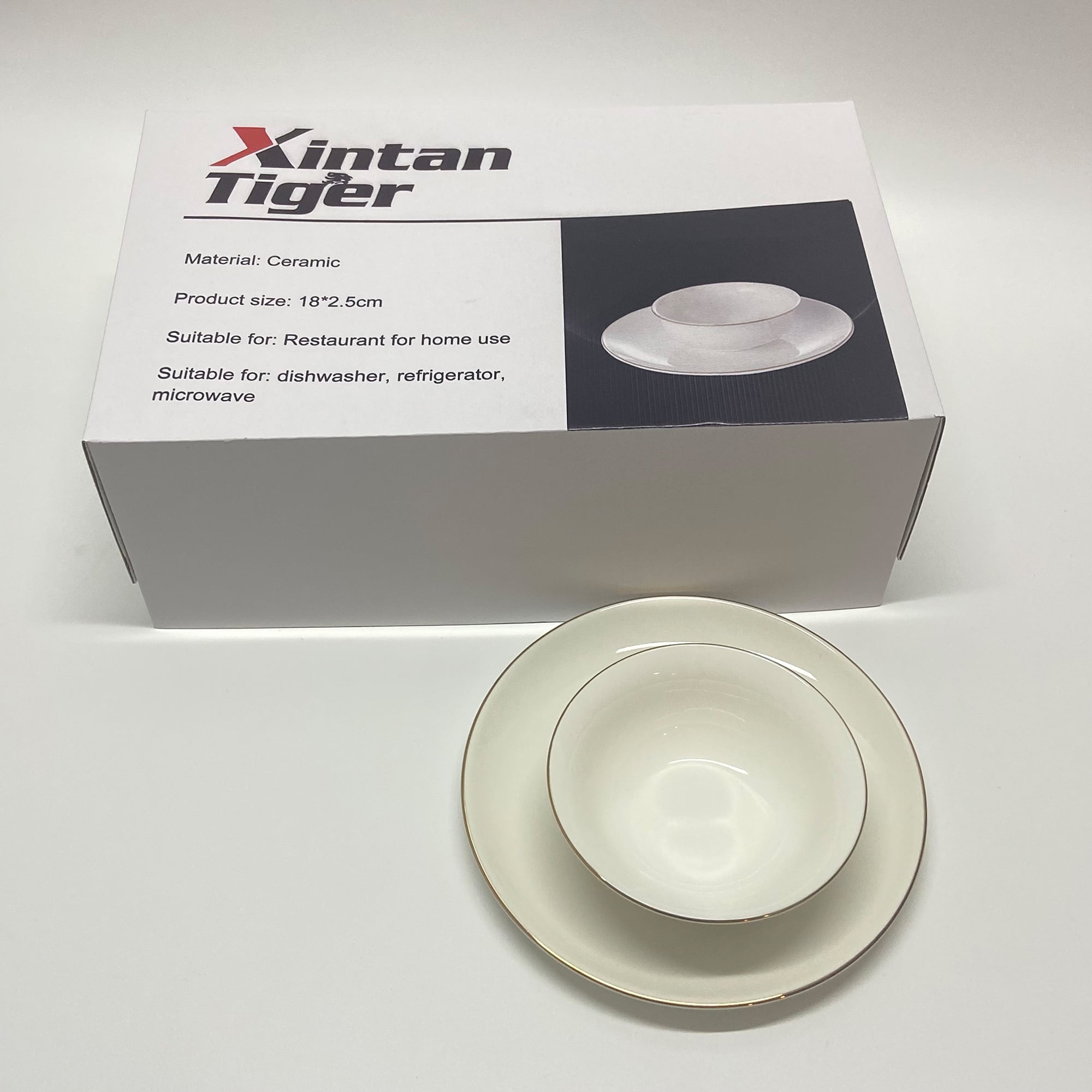 Xintan Tiger -- Dinnerware Easy to Clean, Dinner Plates, Dishes, Bowls ...