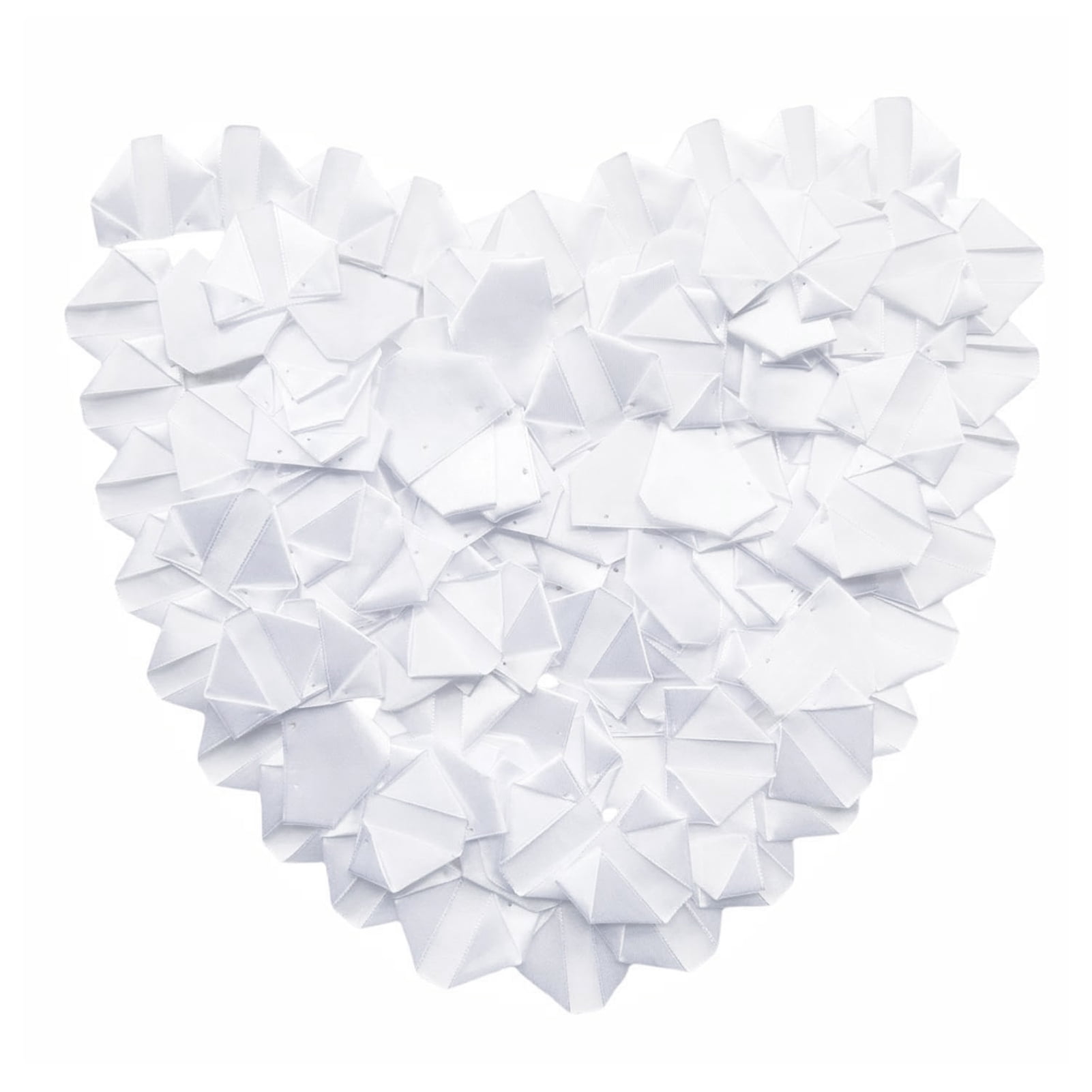 Xinwanna 273 Pcs Pre-made Satin Ribbon Rose Petals Handmade Half ...