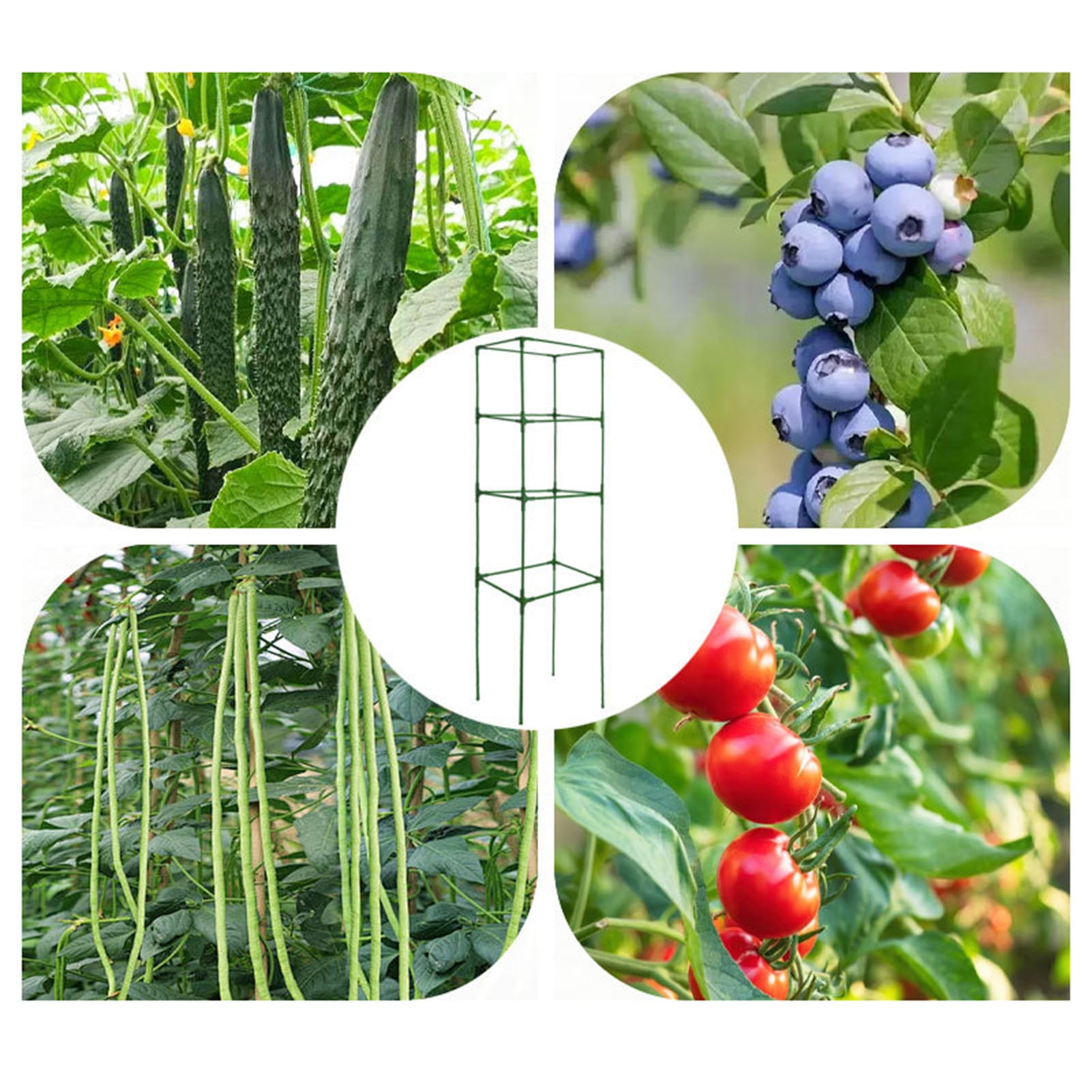 Xinwanna 3-Piece Set of 41 Inch Garden Tomato Cage, Tomato Pillar ...