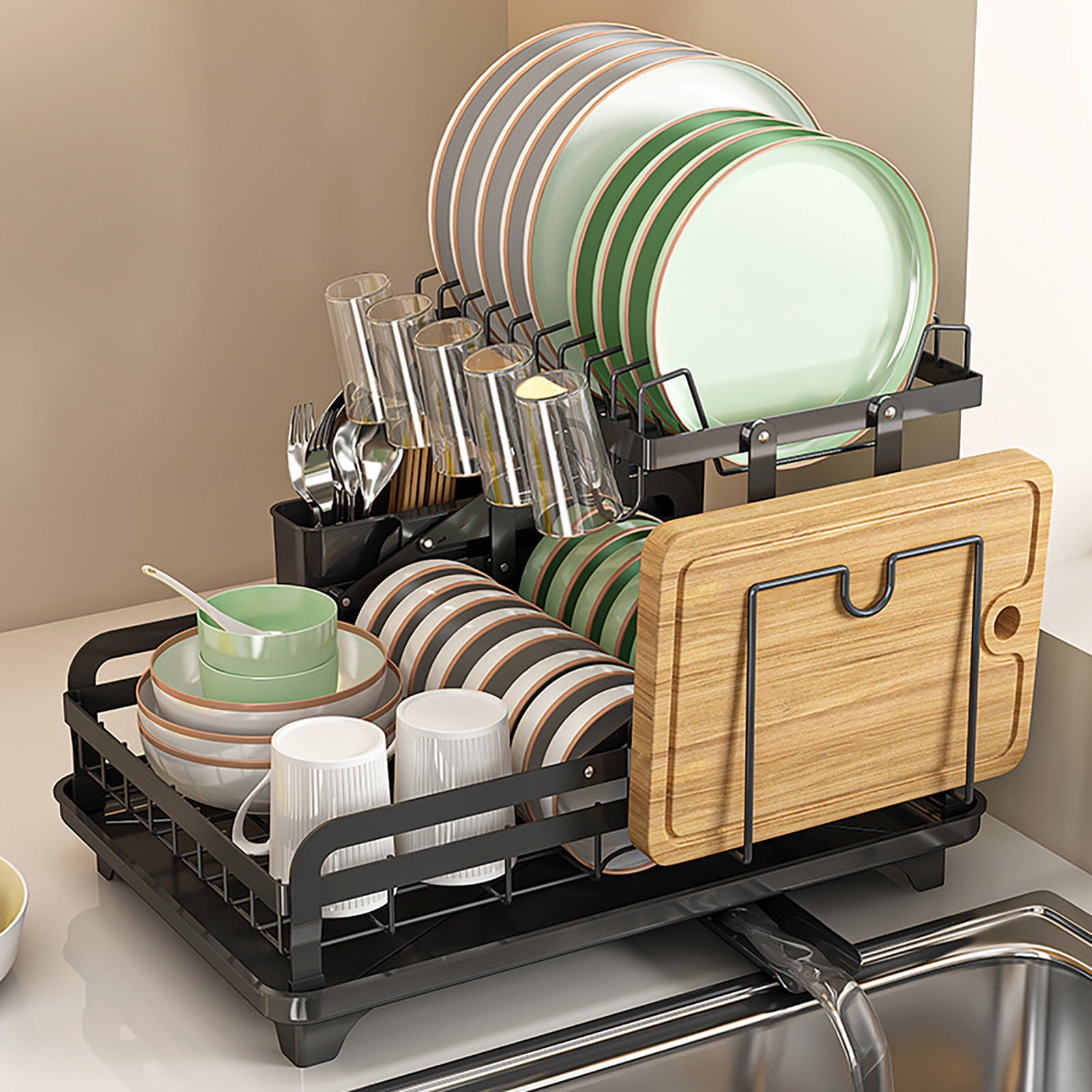 Xinwanna Bowl And Dish Rack, Kitchen Bowl And Dish Drain Storage Rack ...