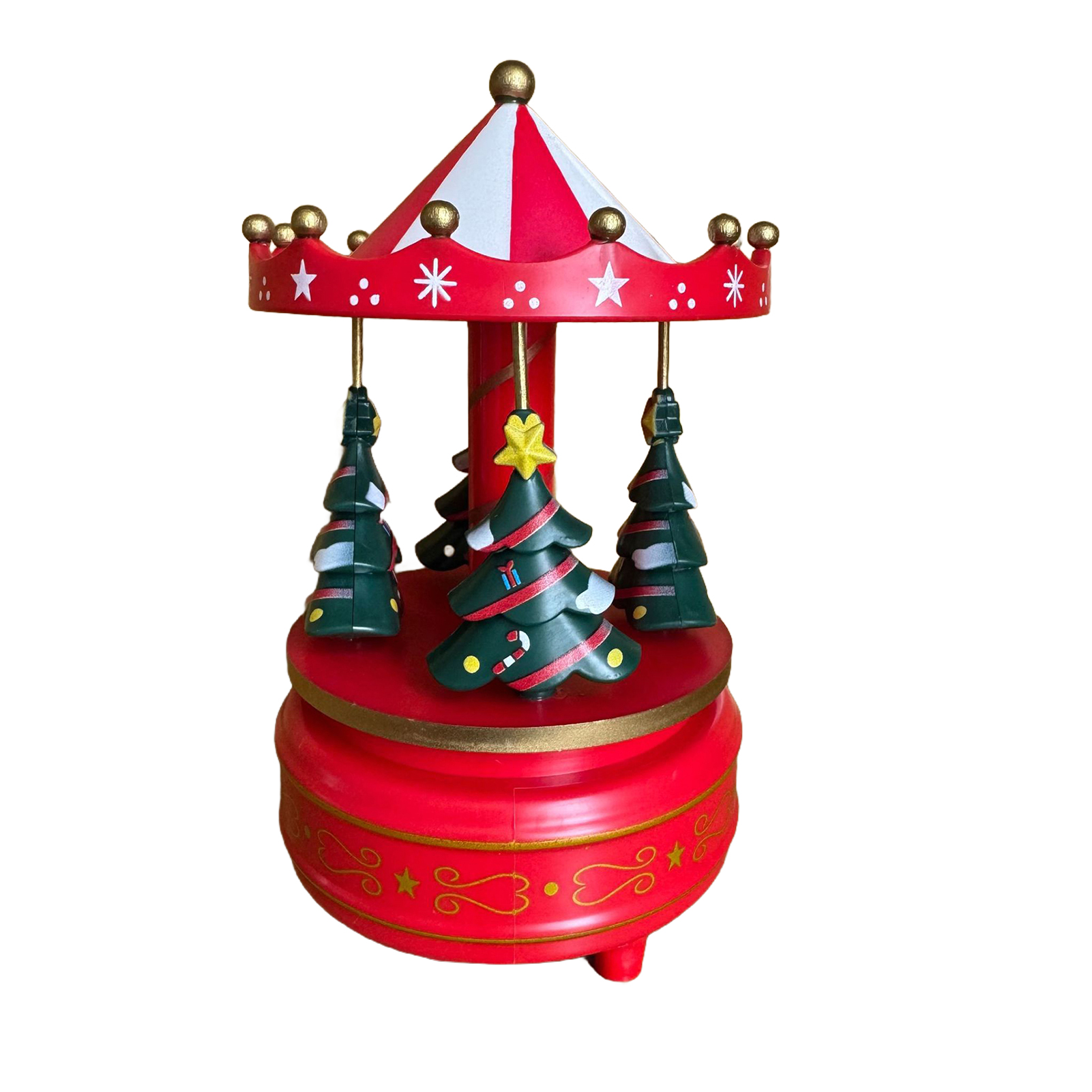Xinwanna Carousel Music Box Turn Horse Shaped Music Box with 4 Xmas ...
