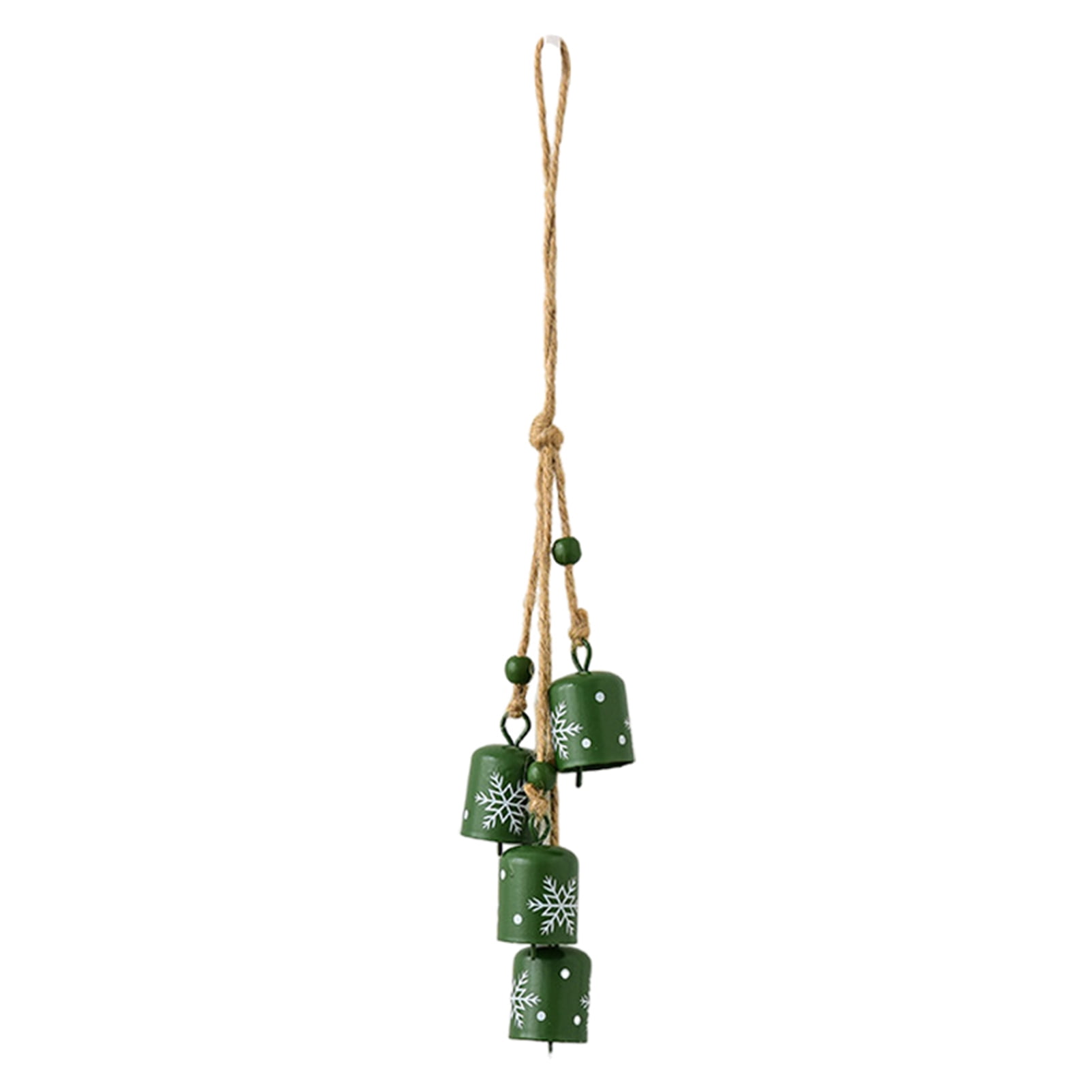 Xinwanna Christmas Bells Hanging Cow Bells with Snowflake Design Window ...
