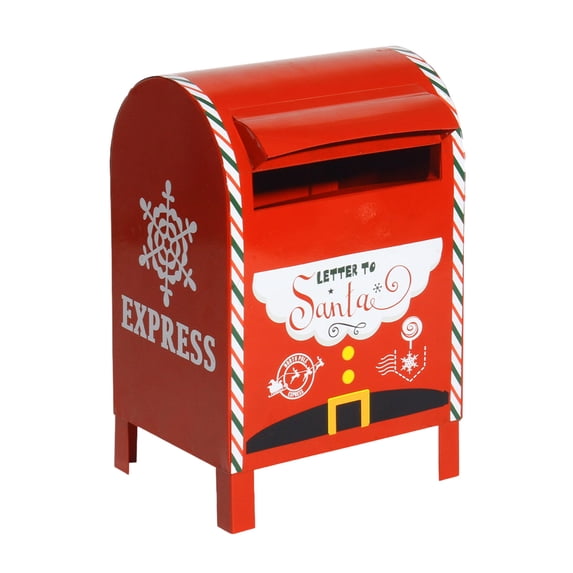 Xinwanna Christmas Letterbox Letters to Santa Metal Mailbox Christmas ...