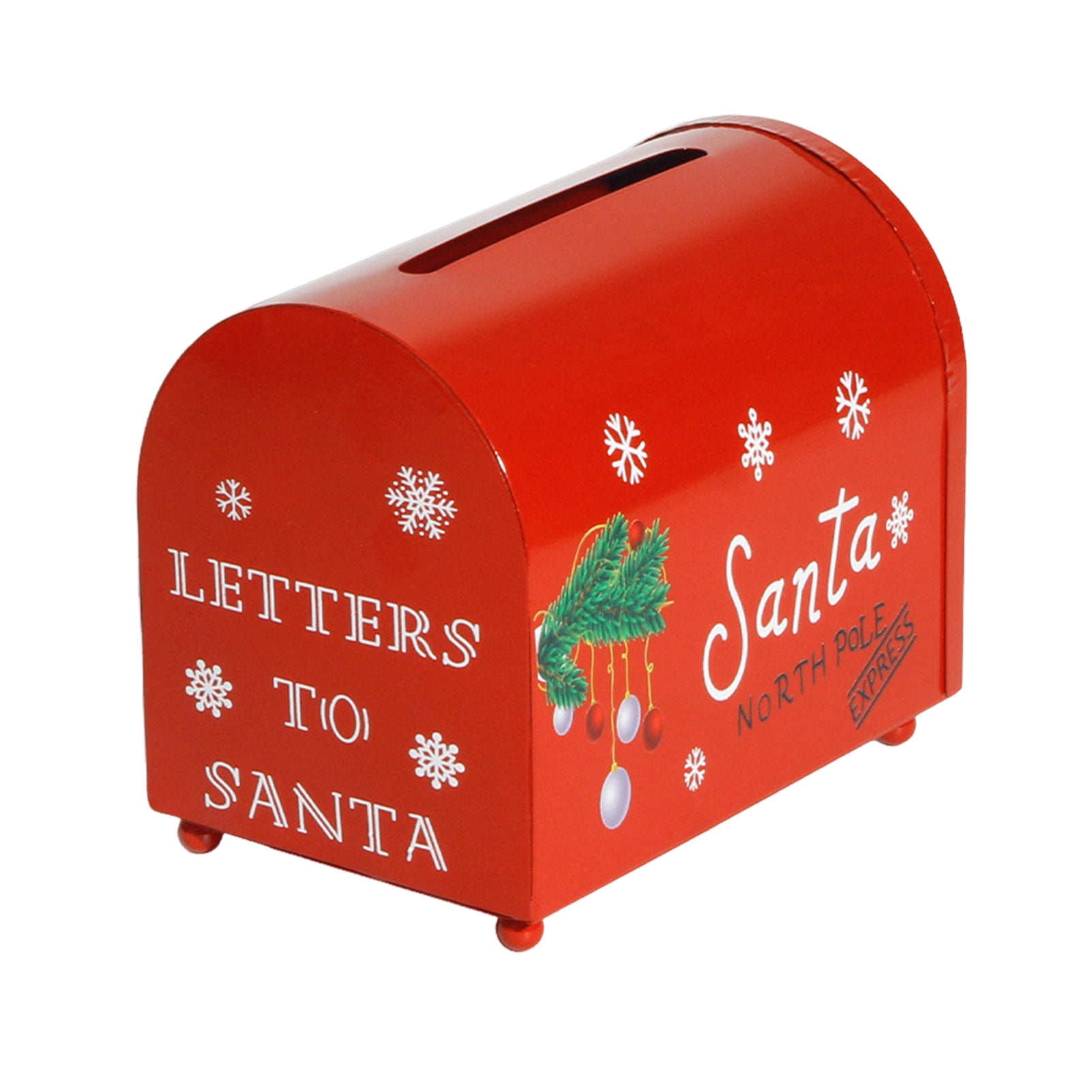 Xinwanna Christmas Letterbox Letters to Santa Metal Mailbox Christmas ...