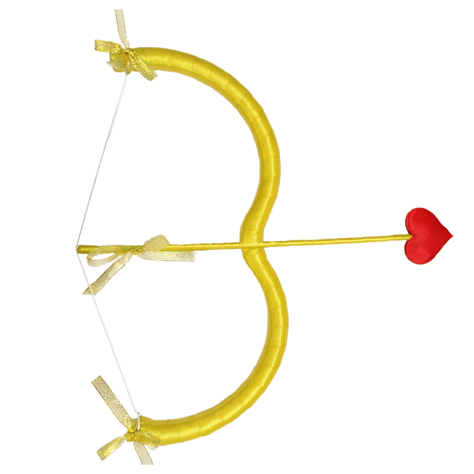 Xinwanna Cupid Bow And Arrow Prop Heart Shape Bow Decor Valentine Day ...