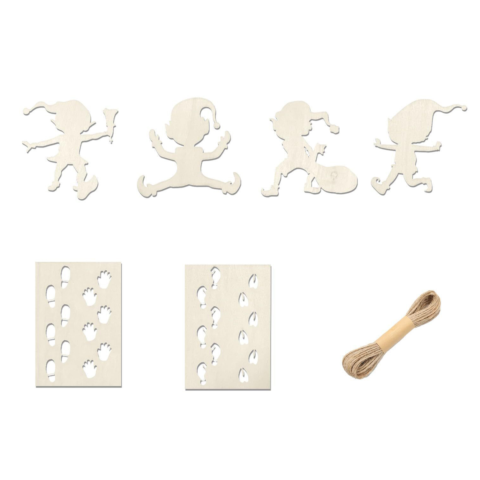 Xinwanna Gnome Footprint Template for Snow Spray Reusable Window ...