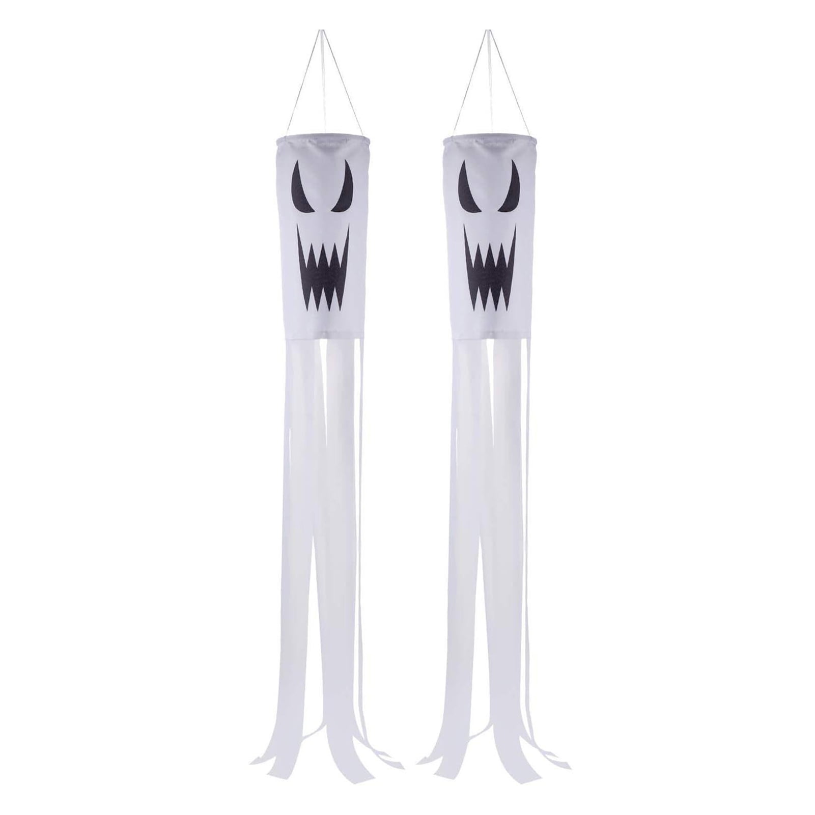 Xinwanna Halloween Ghost Windsock Flag 40 Inch Outdoor Hanging Decor ...