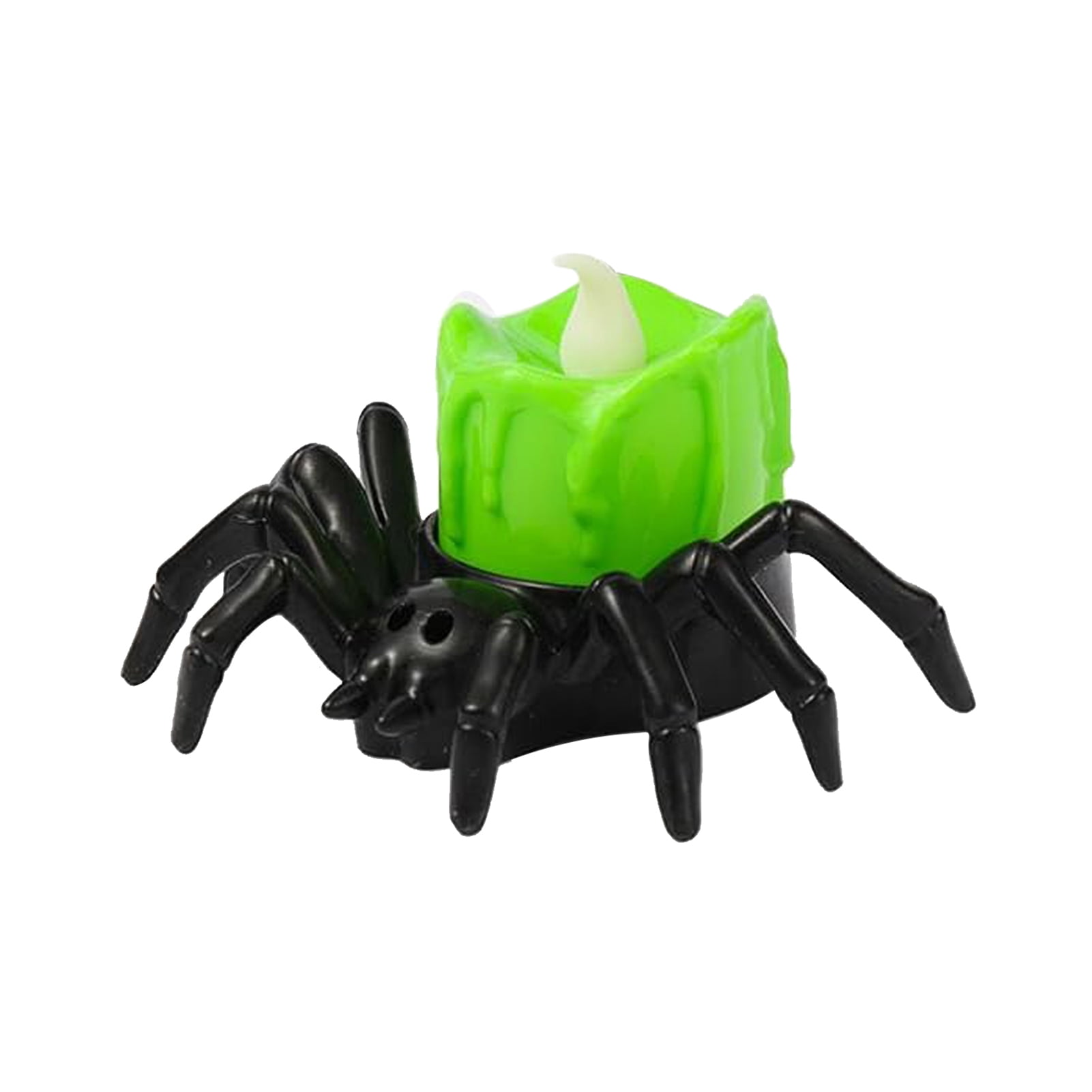 Xinwanna Halloween Spider Tea Lights LED Flameless Spider Candle Holder ...