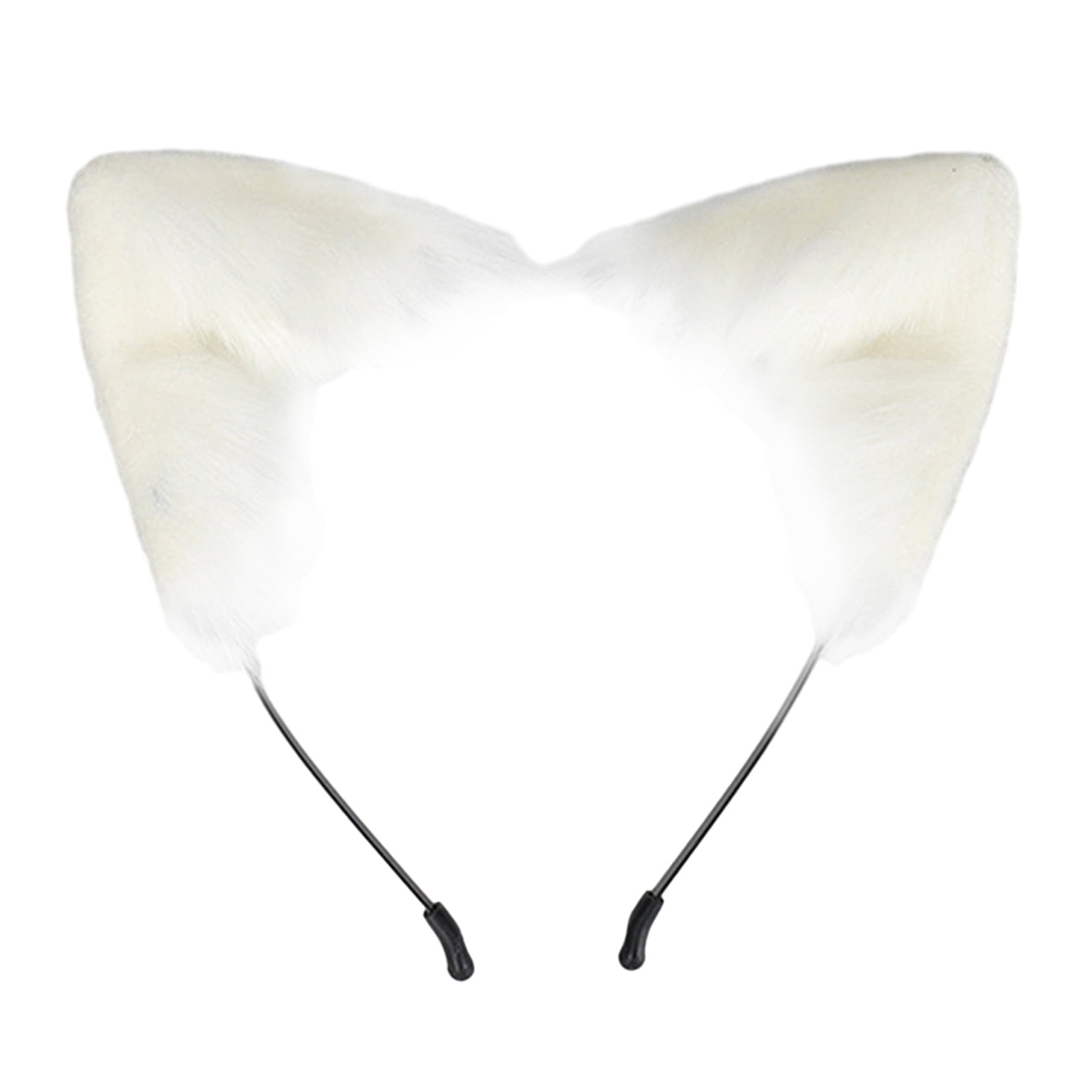 Xinwanna Handmade Simulation Fox Ears Hair Band Movable Cat Ears Hair ...