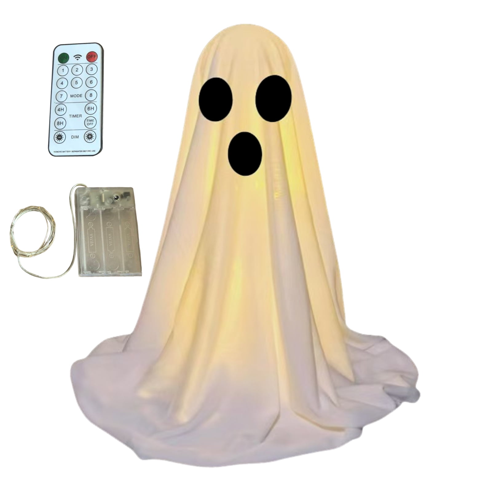 Xinwanna LED Light-up Ghost Figurine Halloween Indoor White Cloth Ghost ...