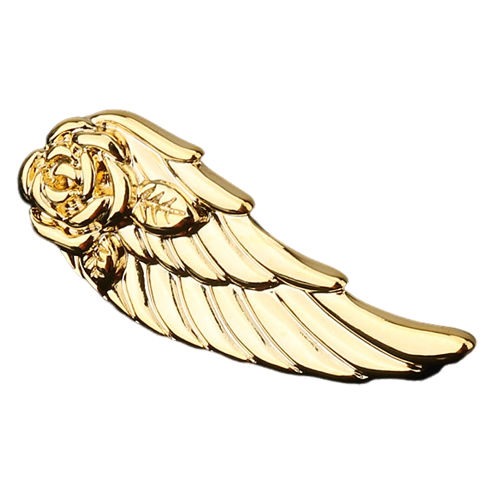 Xinwanna Men Tie Clip Rose Flower Wing Shape Lapel Pin Detachable ...