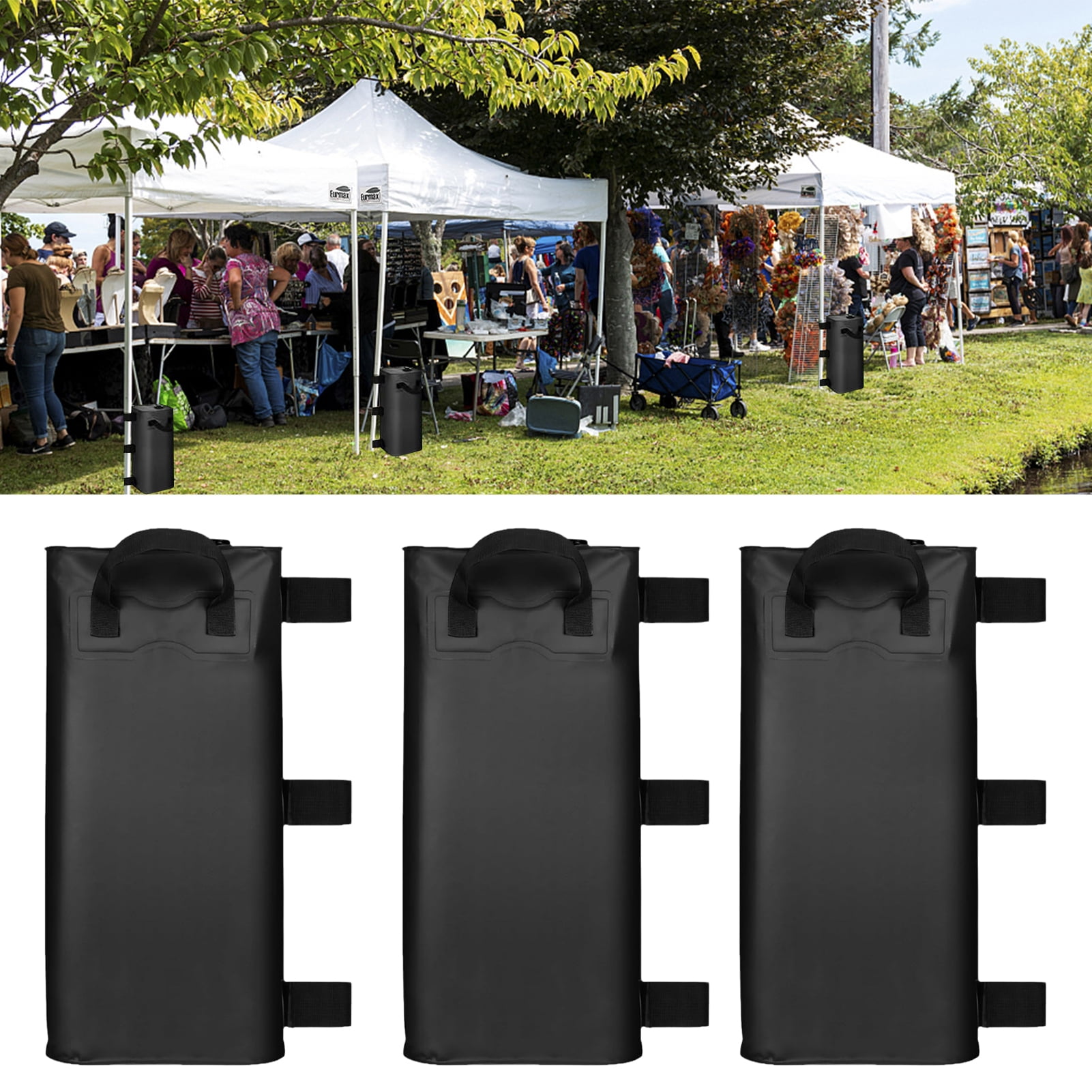 Xinwanna Weight Capacity 10L Extra Large Pop up Gazebos Weights Sand ...