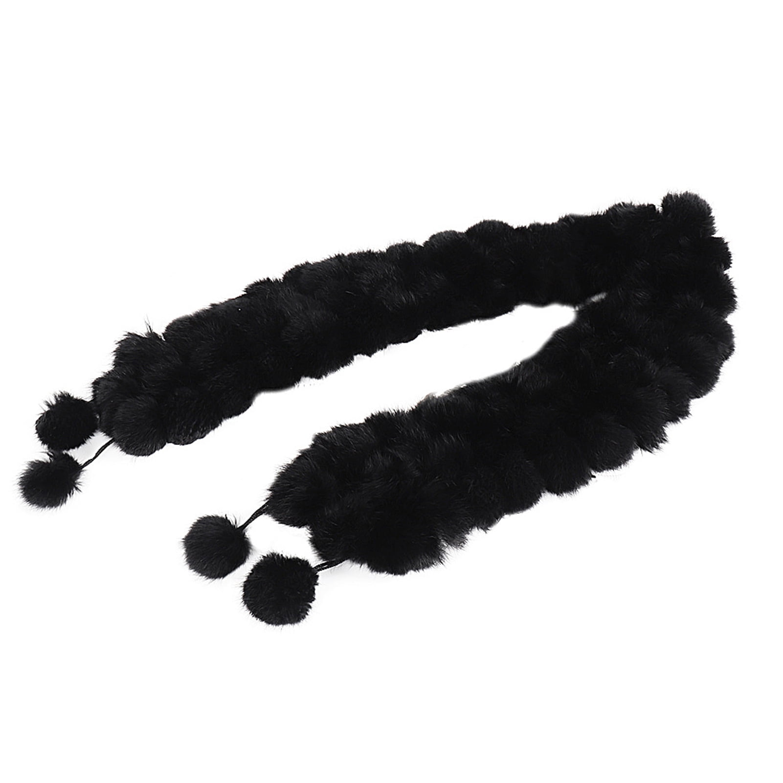 Xinwanna Wool Pom-Pom Scarf Women Thickened Winter Scarf Imitation ...