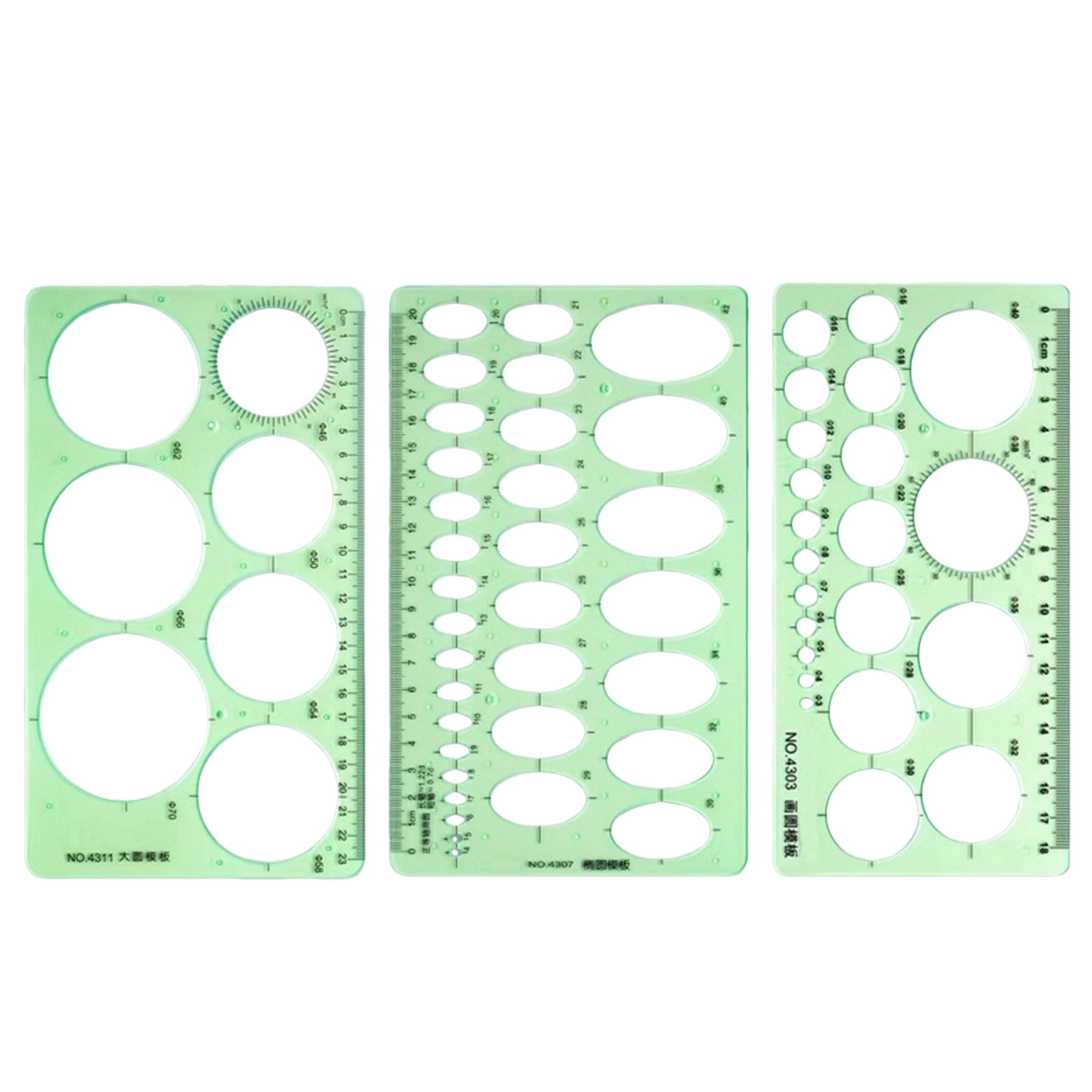 Xinwennn Circle Template For Drawing Drafting Geometric Circle Ruler ...