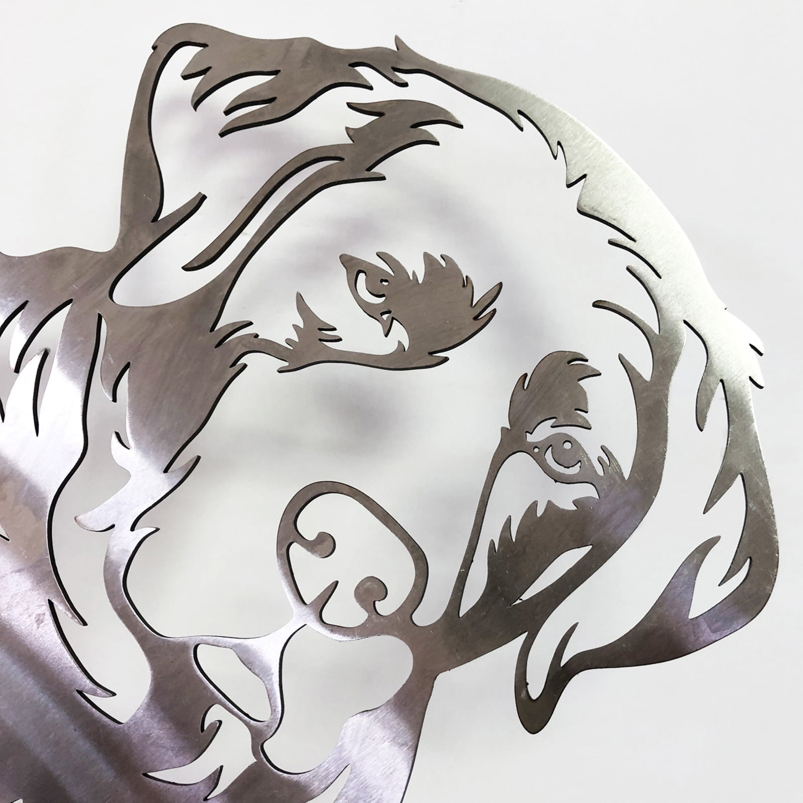 Xinwennn Rustic Metal Wall Art Labrador Dog Garden Art Sculpture Garden ...