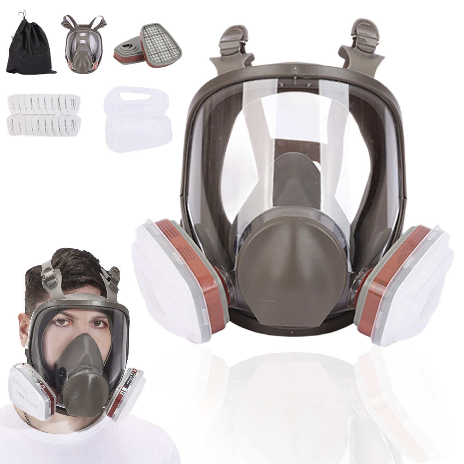 Xinyat 3M Full Facepiece Reusable Respirator 6800 Full Reusable ...