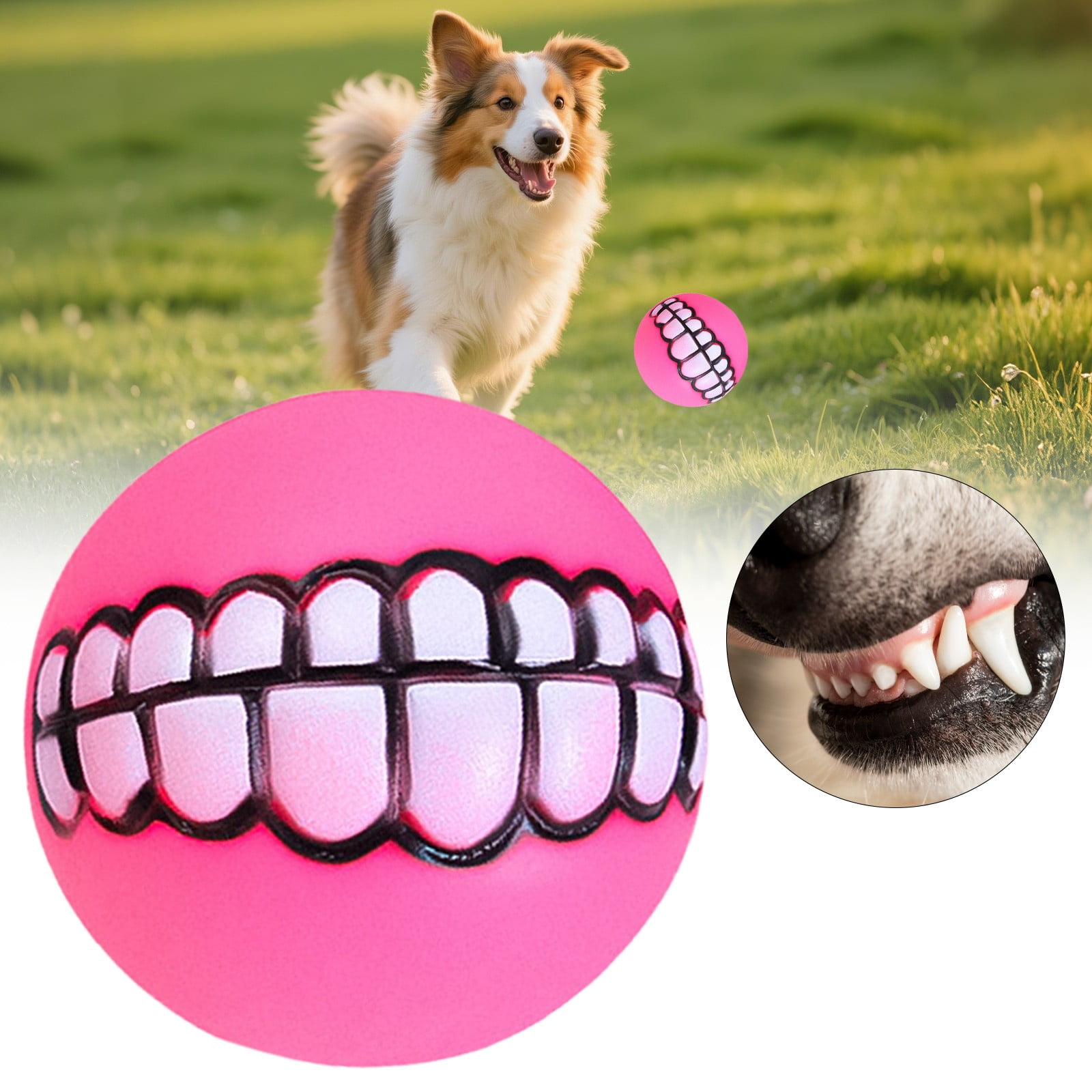 Xinyat Dog teeth chew toy, rose red, 7*7 cm Small Dog Teeth Grinding ...