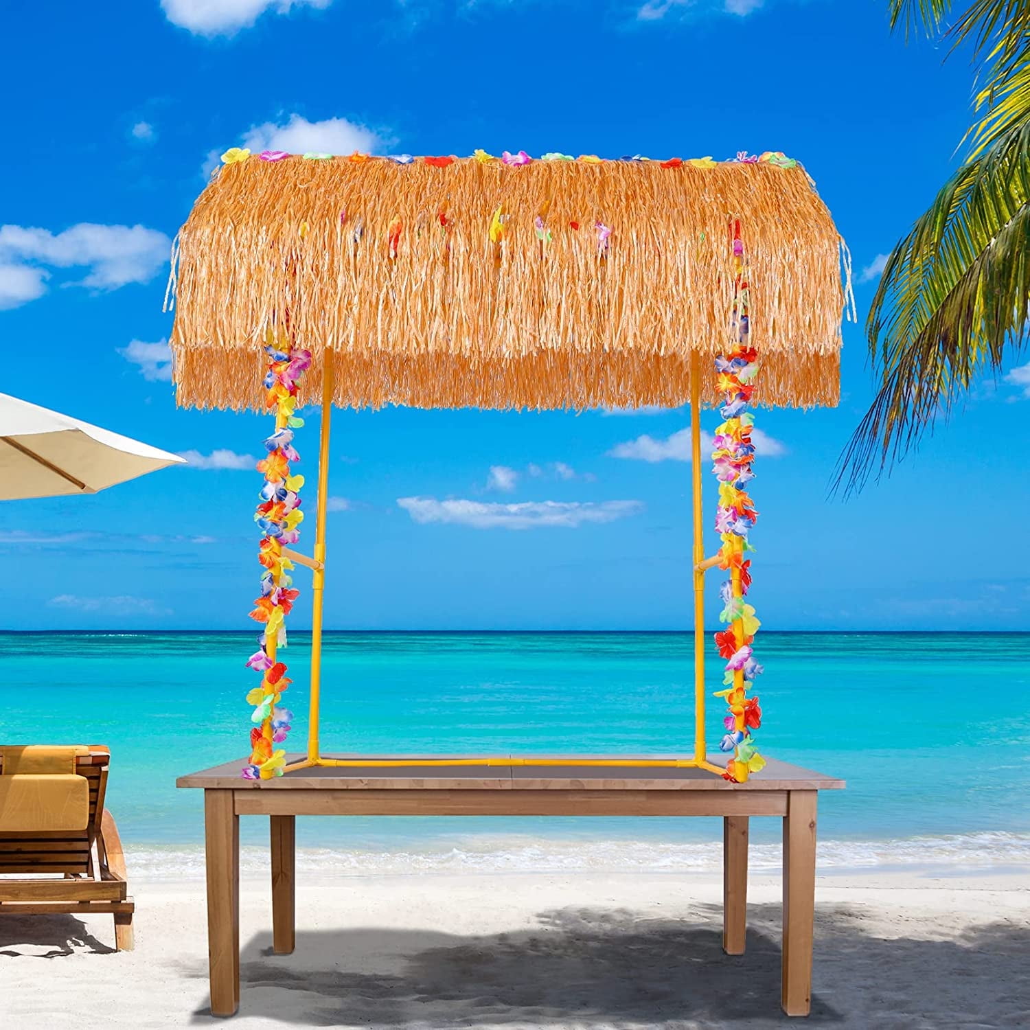 Free Shipping! Xinyi Hawaiian-style Tiki Bar Hut Kit, Outdoor Bar Kit ...