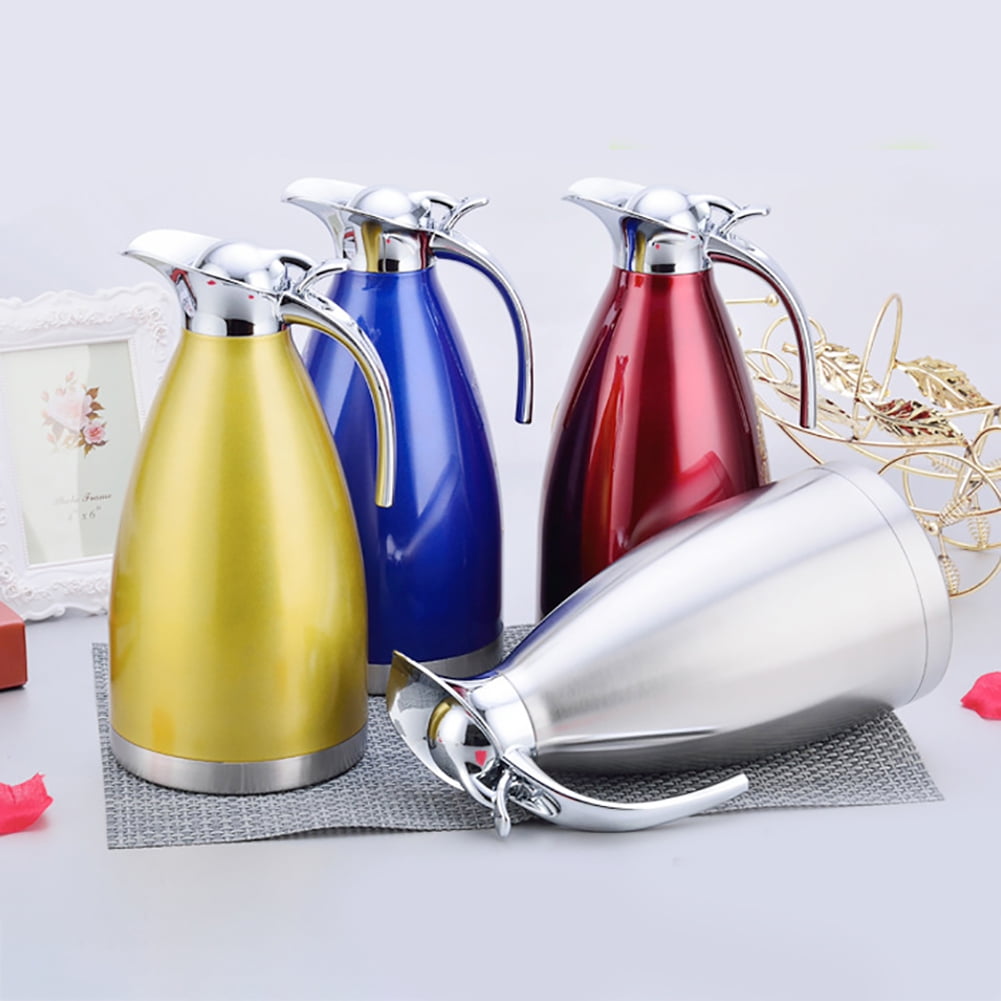 Xinyolin 1.5L Stainless Steel Thermal Flask Jug Coffee Pot Vacuum ...