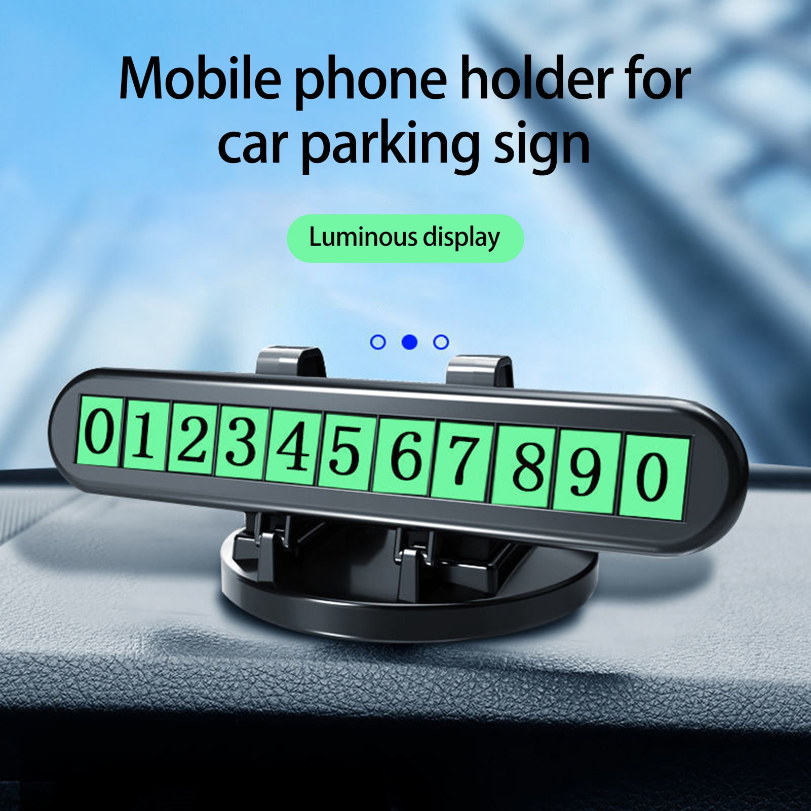 Xinyolin 1 Set Dashboard Car Phone Holder 360 Degrees Rotation Luminous ...
