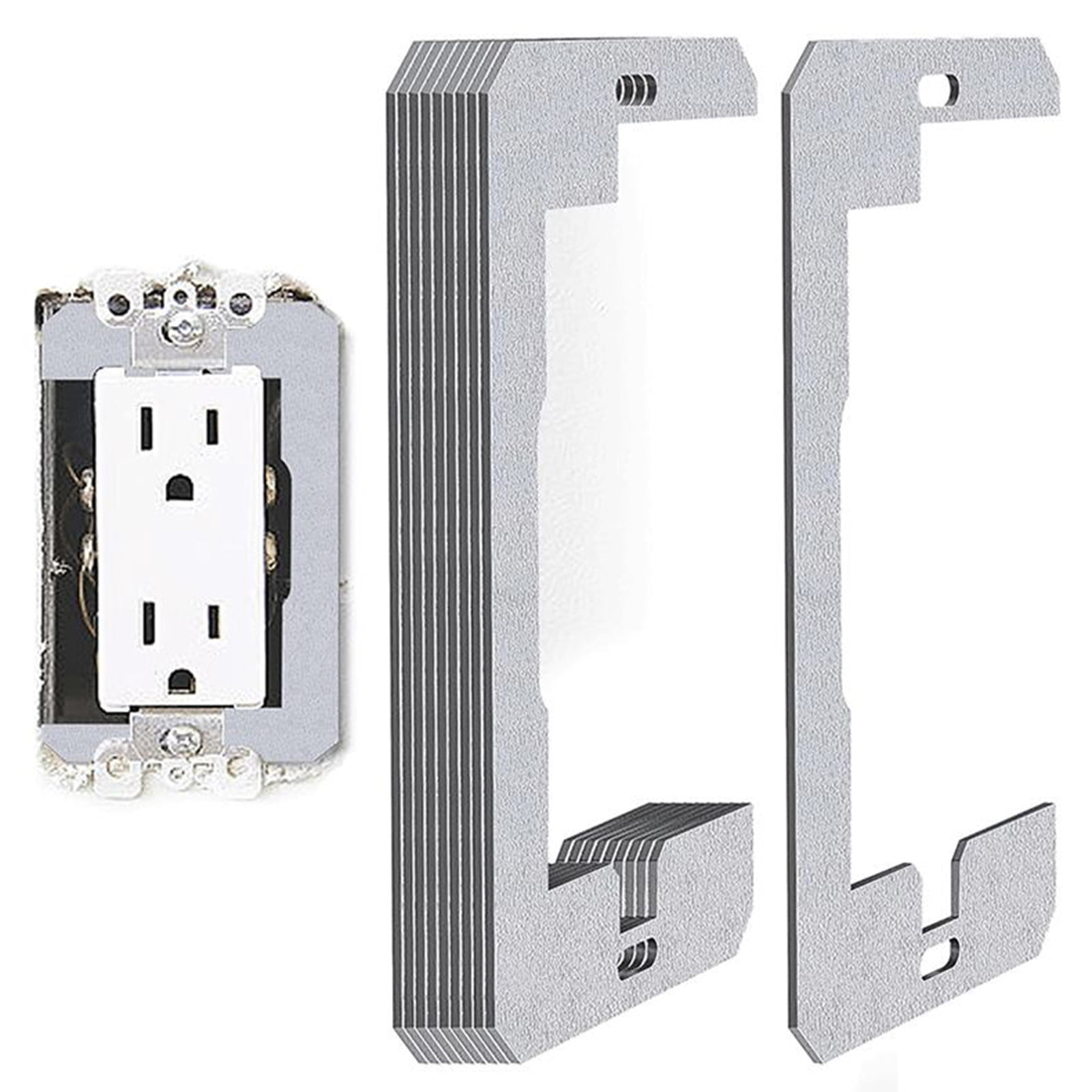 Xinyolin 10/20 Pcs Wall Plate Spacers Metal Flush Fit Device Leveling ...