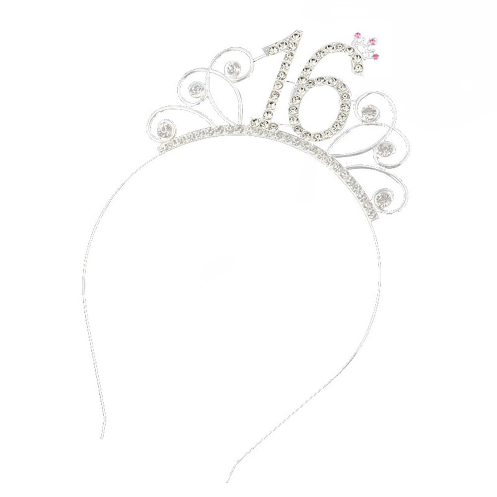 Xinyolin 16/18/21/30/40/50/60/80 Birthday Party Tiara Crown Headband ...