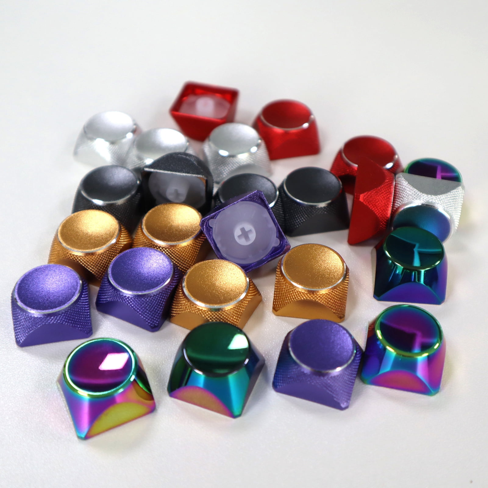 Xinyolin 1Pc Key Cap Electroplated Ergonomic Design Metal Computer ...